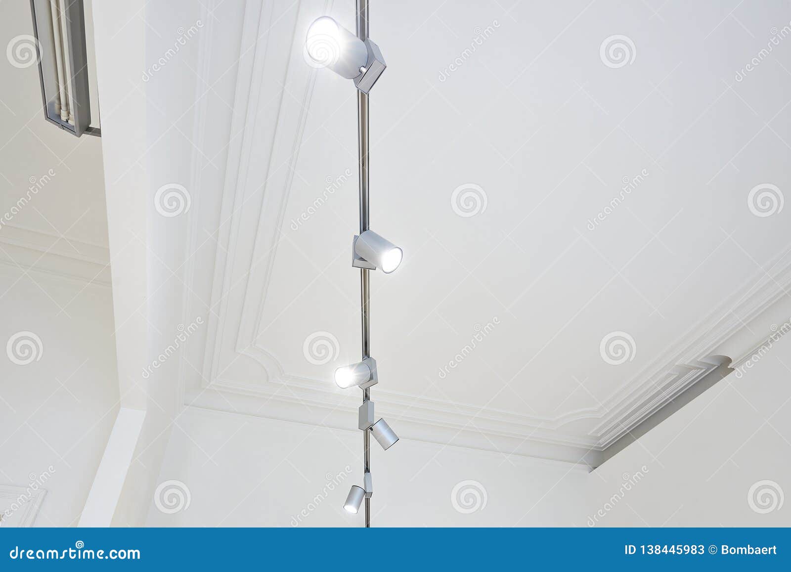 White Ceiling Electrical Fan In Motion Royalty-Free Stock Image ...