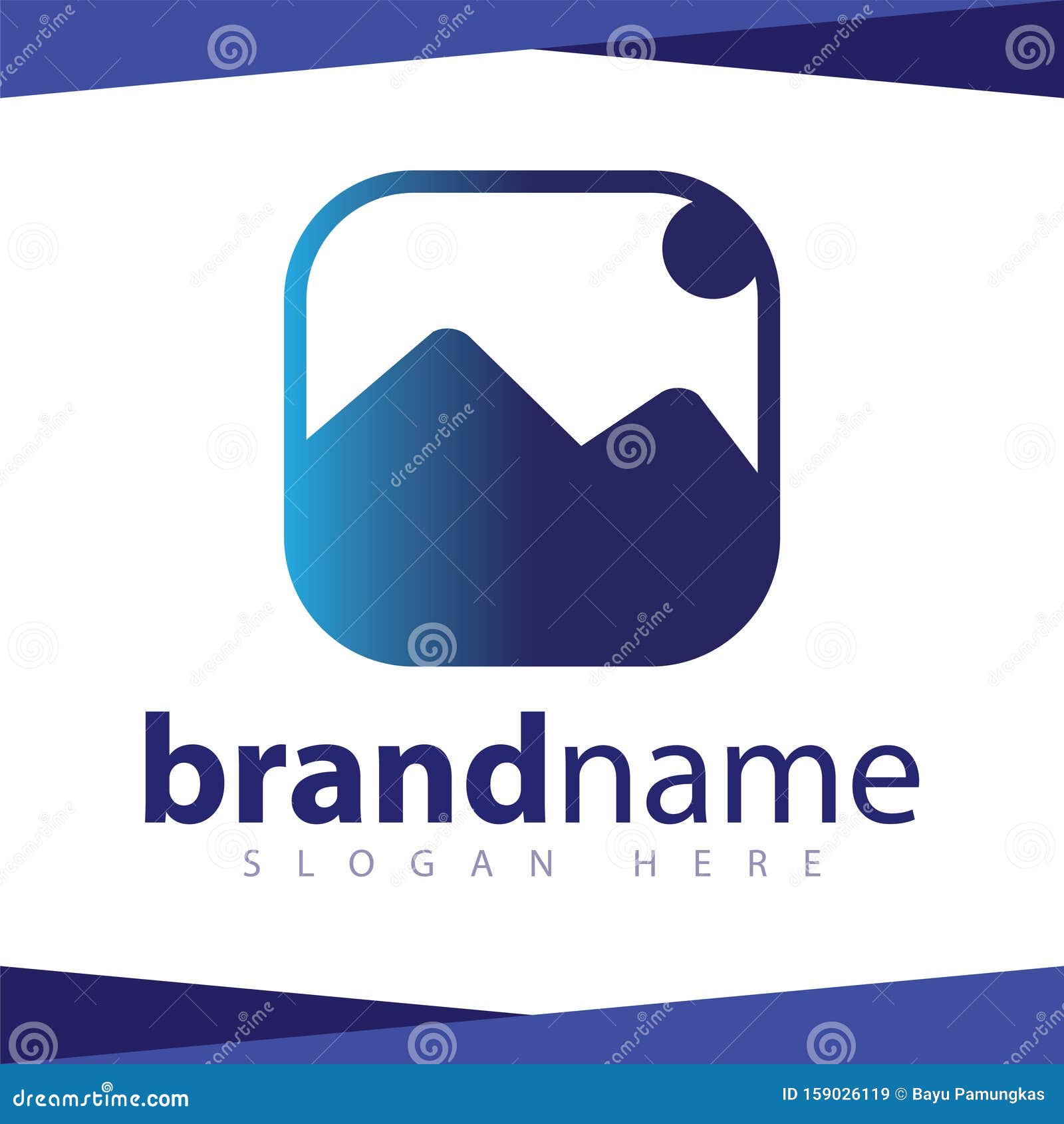 Gallery Logo Icon stock vector. Illustration of typographic - 159026119