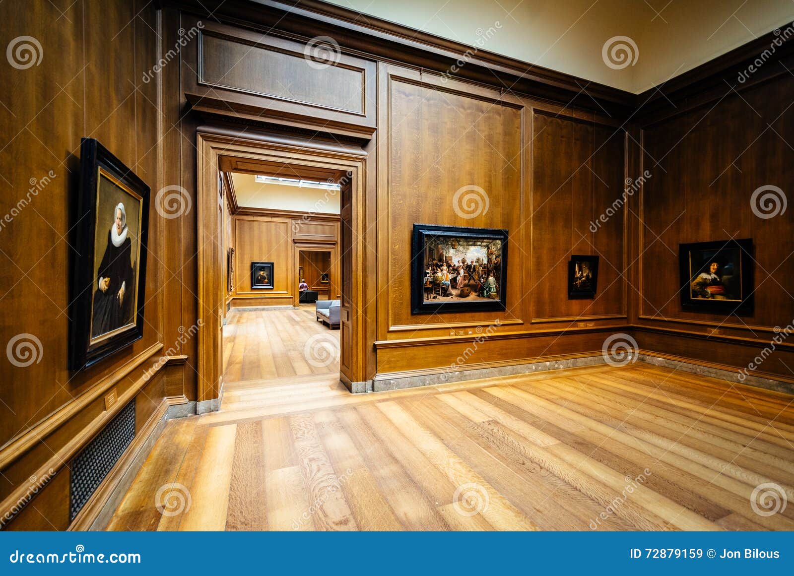 Gallery Room Inside the National Gallery of Art, in Washington ...