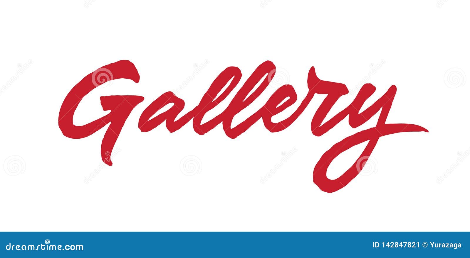 Gallery vector lettering stock vector. Illustration of script - 142847821
