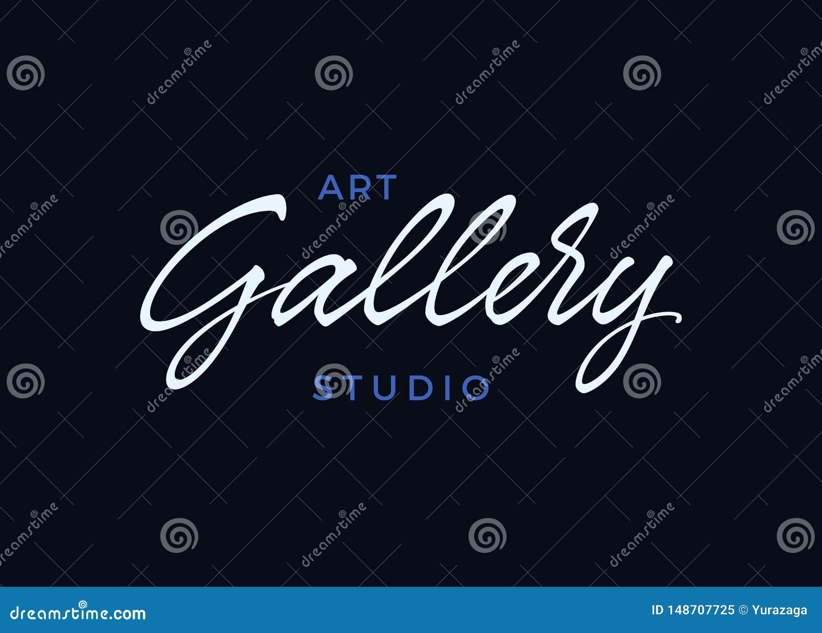Gallery vector lettering stock vector. Illustration of emblem - 148707725