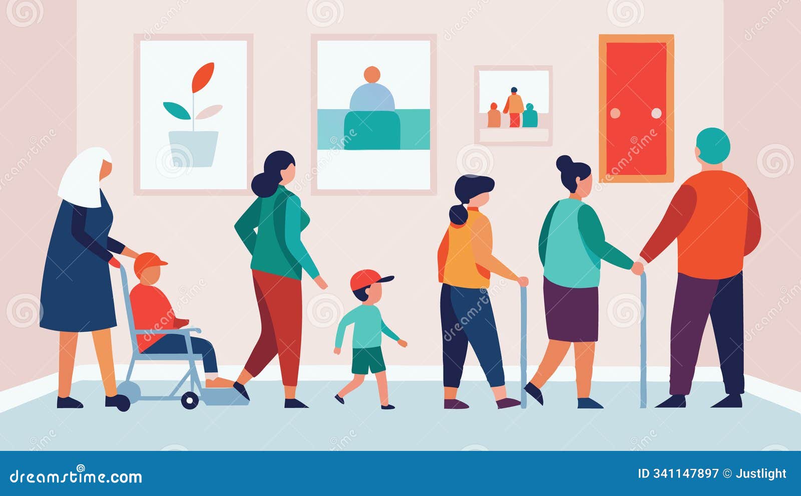 Gallery Walkthrough People of All Ages Exploring the Gallery Some Using ...