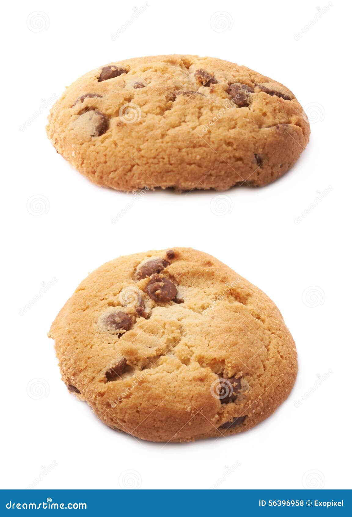 Galleta Redonda Con El Chocolate Foto de archivo - Imagen de postre ...