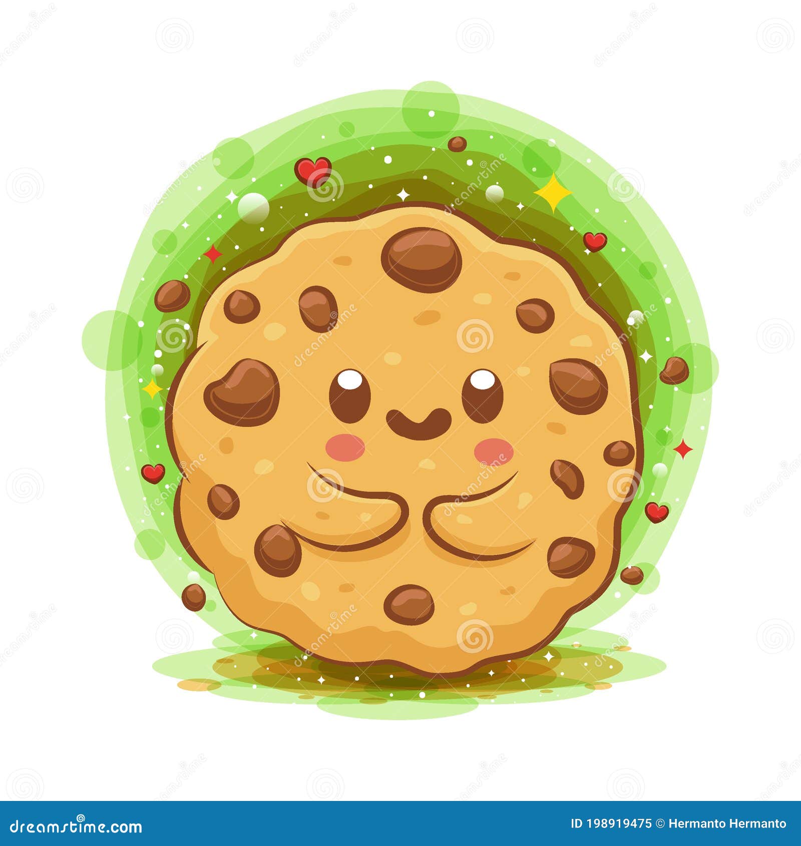 Galletas De Choco Lindo Personaje De Dibujos Animados Kawaii