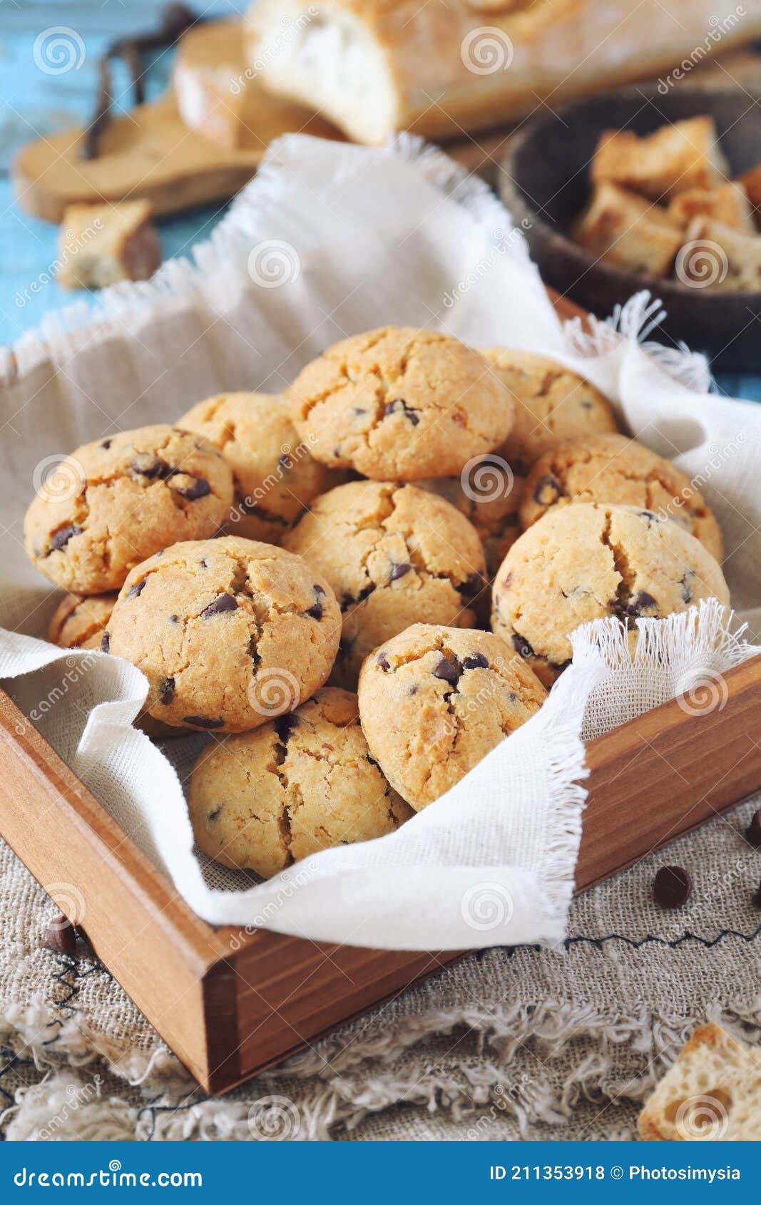 Galletas De Chocolate De Pan Rancio Foto de archivo - Imagen de postre ...