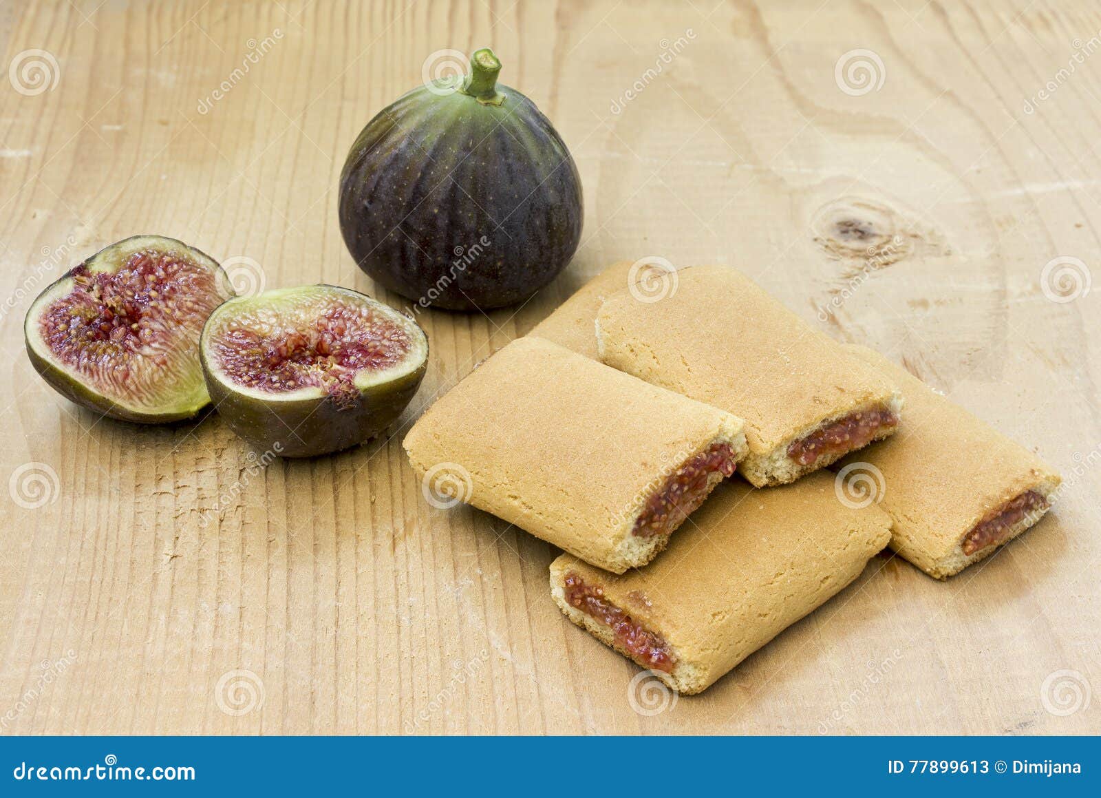 Galletas Del Postre Del Higo Imagen de archivo - Imagen de cierre ...