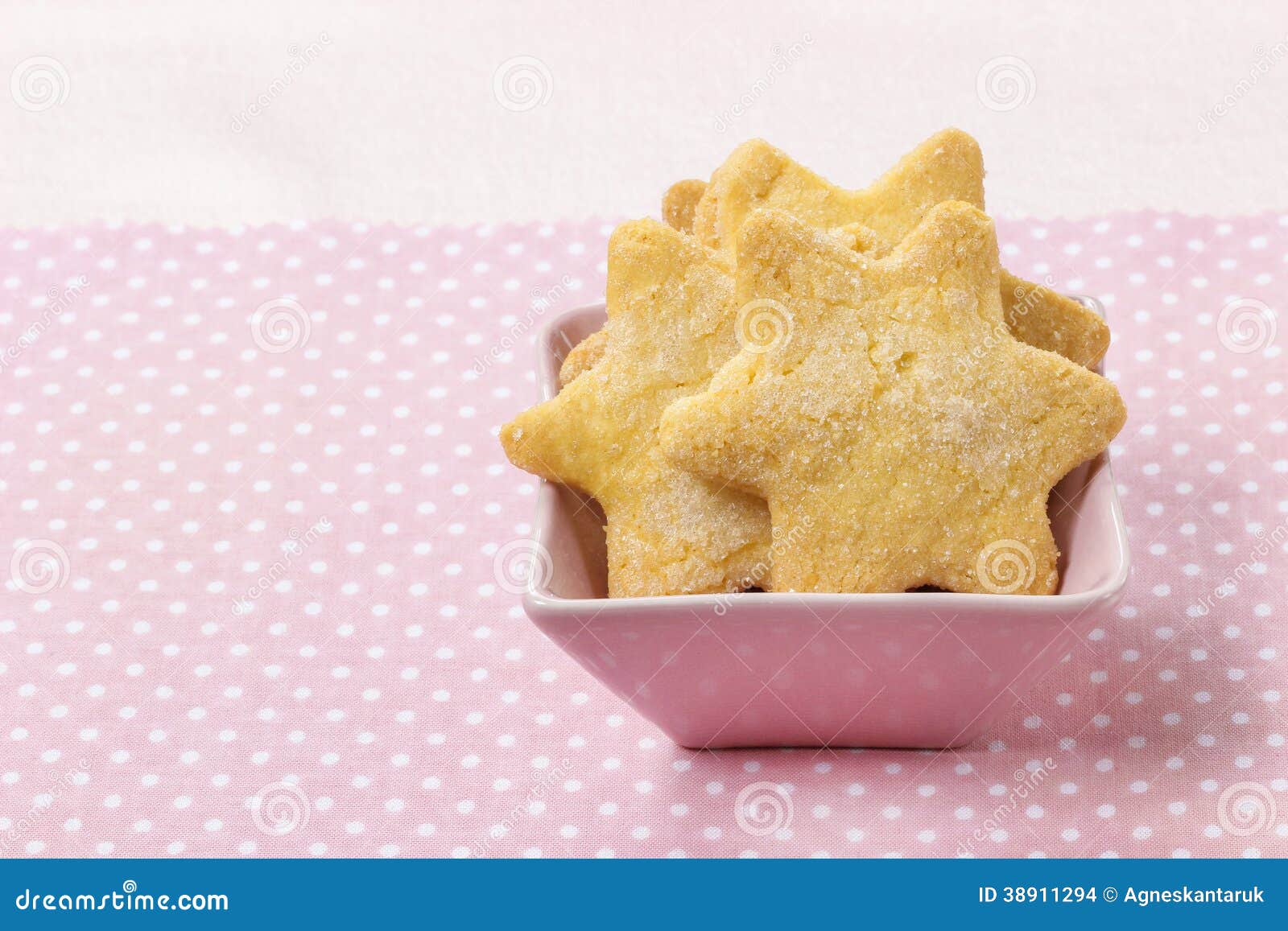 Galletas En Forma De La Estrella Foto de archivo - Imagen de danés ...