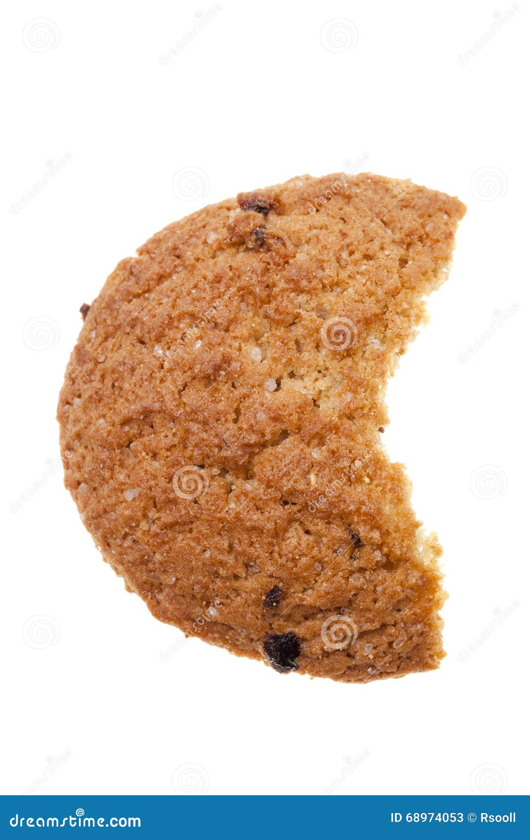 Galletas mordidas aisladas imagen de archivo. Imagen de color - 68974053