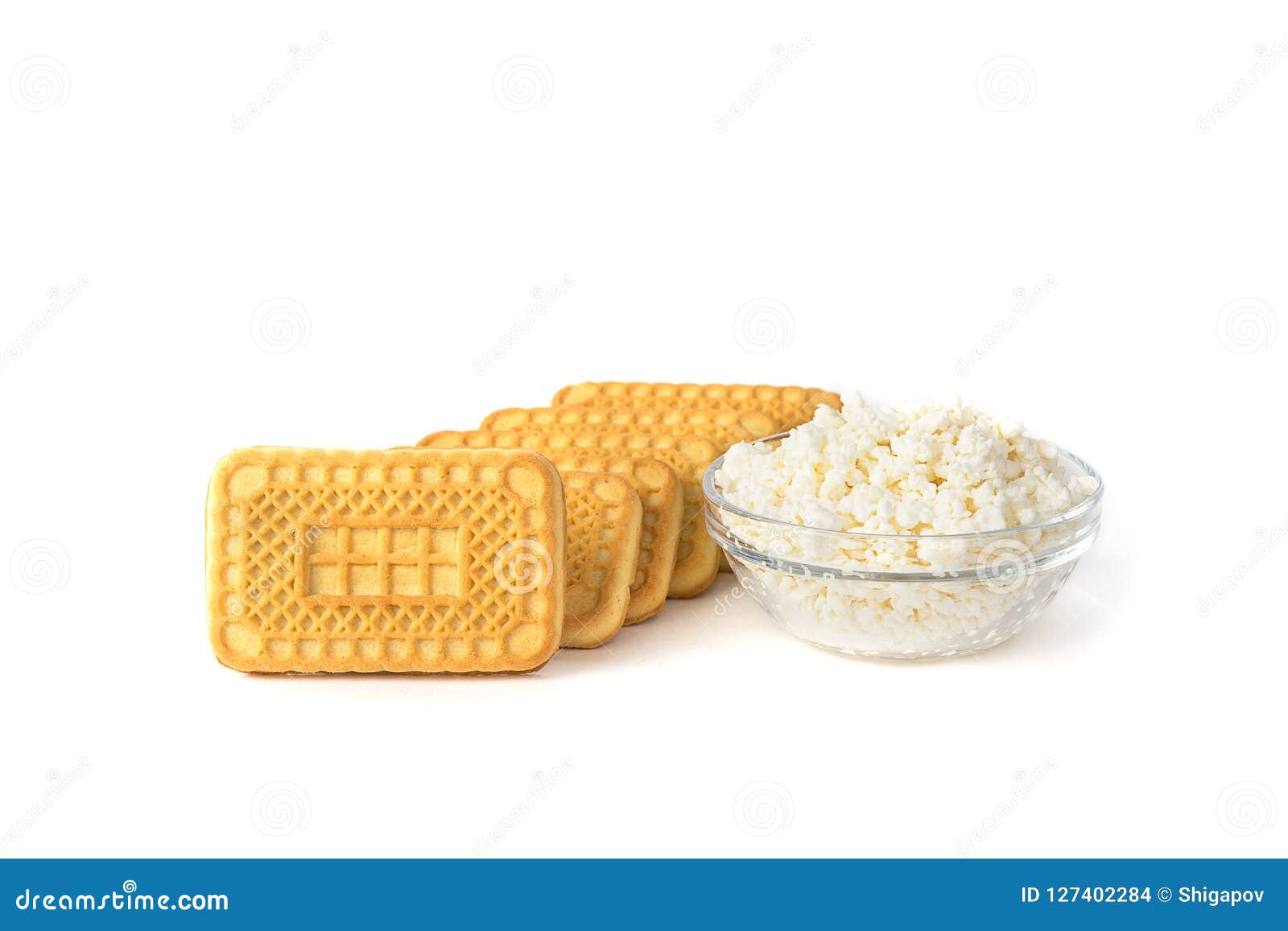 Galletas Rusas Rectangulares Con Requesón Foto de archivo - Imagen de ...