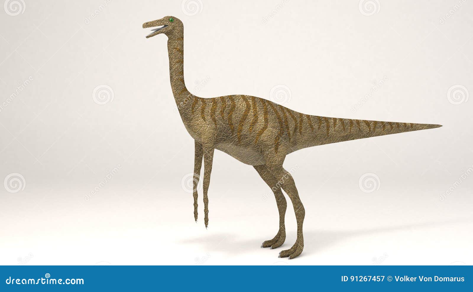 Gallimimus-Dinosaur stock illustration. Illustration of reptile - 91267457