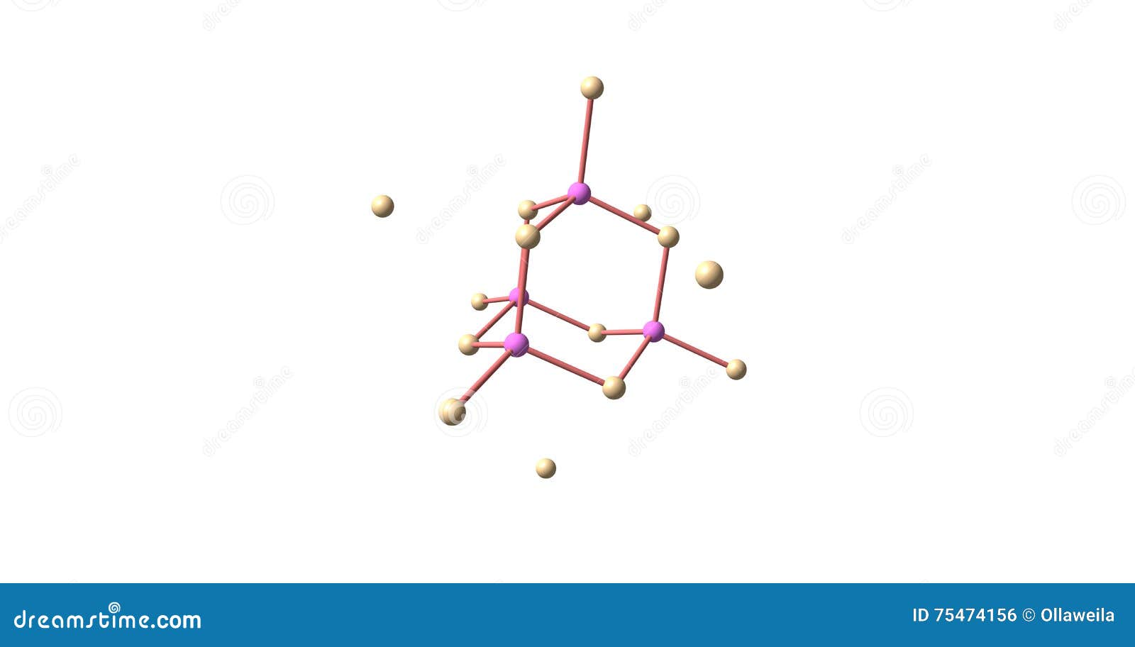 Gallium Arsenide Molecular Structure Isolated On White Royalty-Free ...