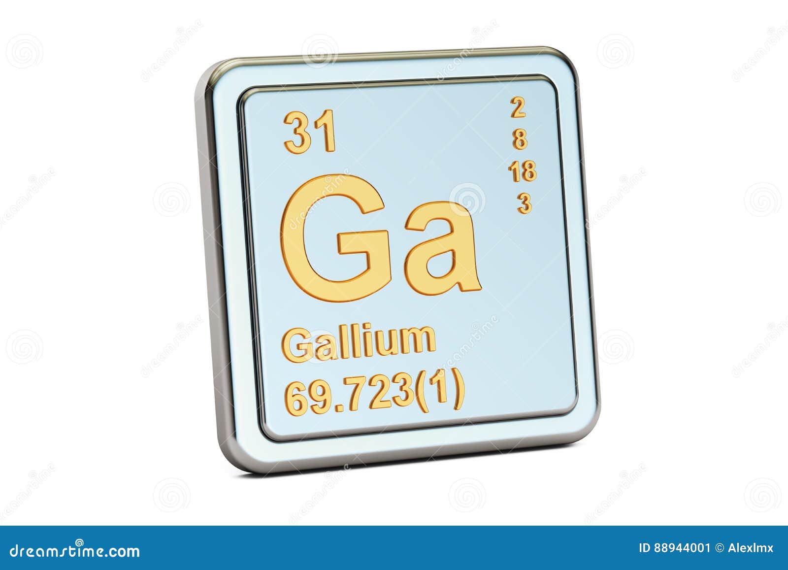 Gallium. Post-transition Metals. Chemical Element Of Mendeleev\'s ...