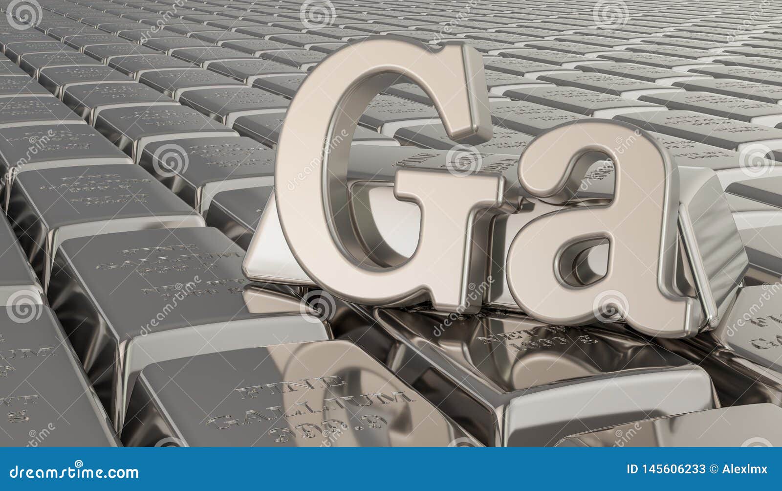 Gallium Ingots, 3D Rendering Stock Photo | CartoonDealer.com #304364148