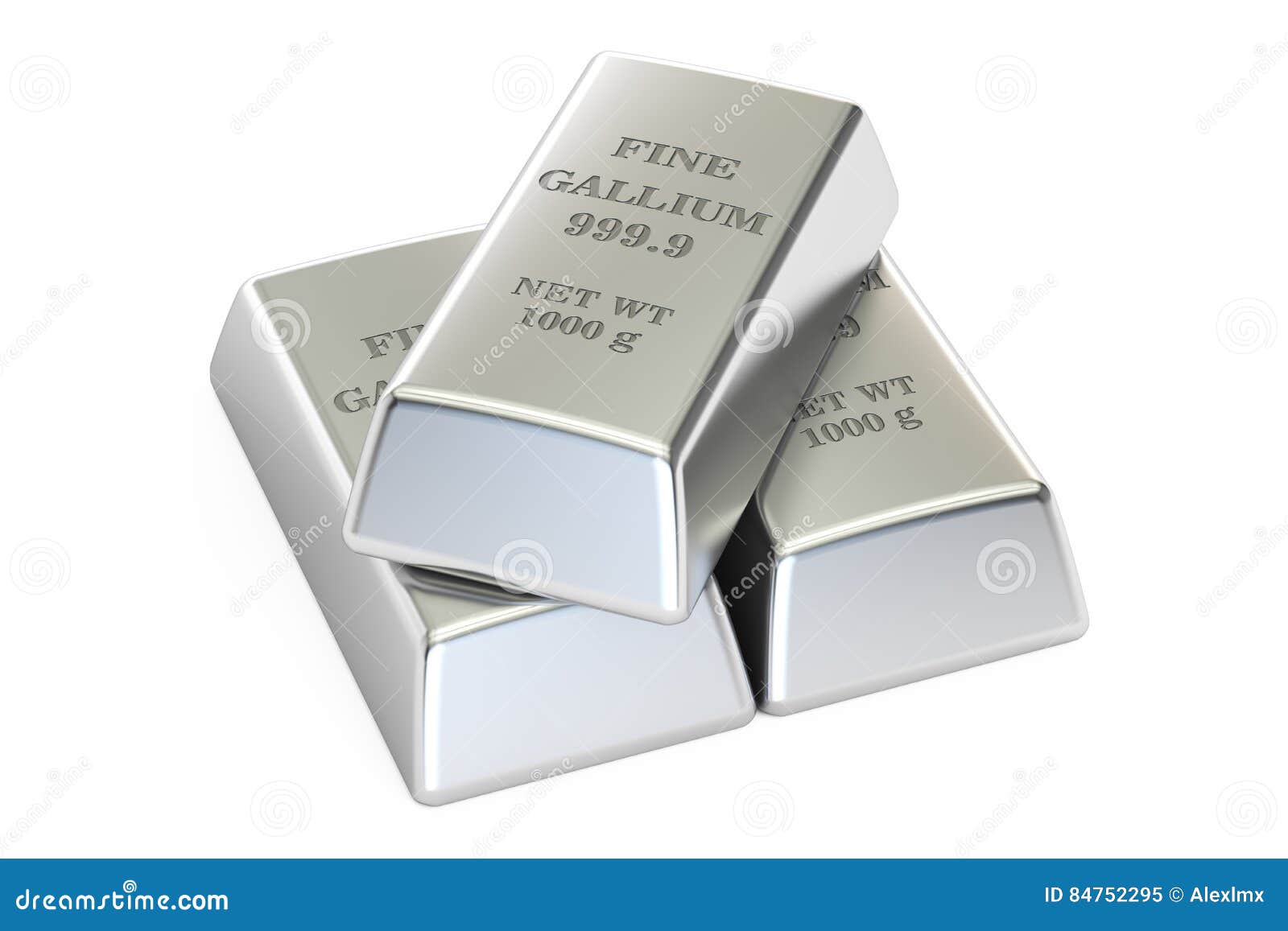 Gallium Ingots, 3D Rendering Stock Photo | CartoonDealer.com #304364148