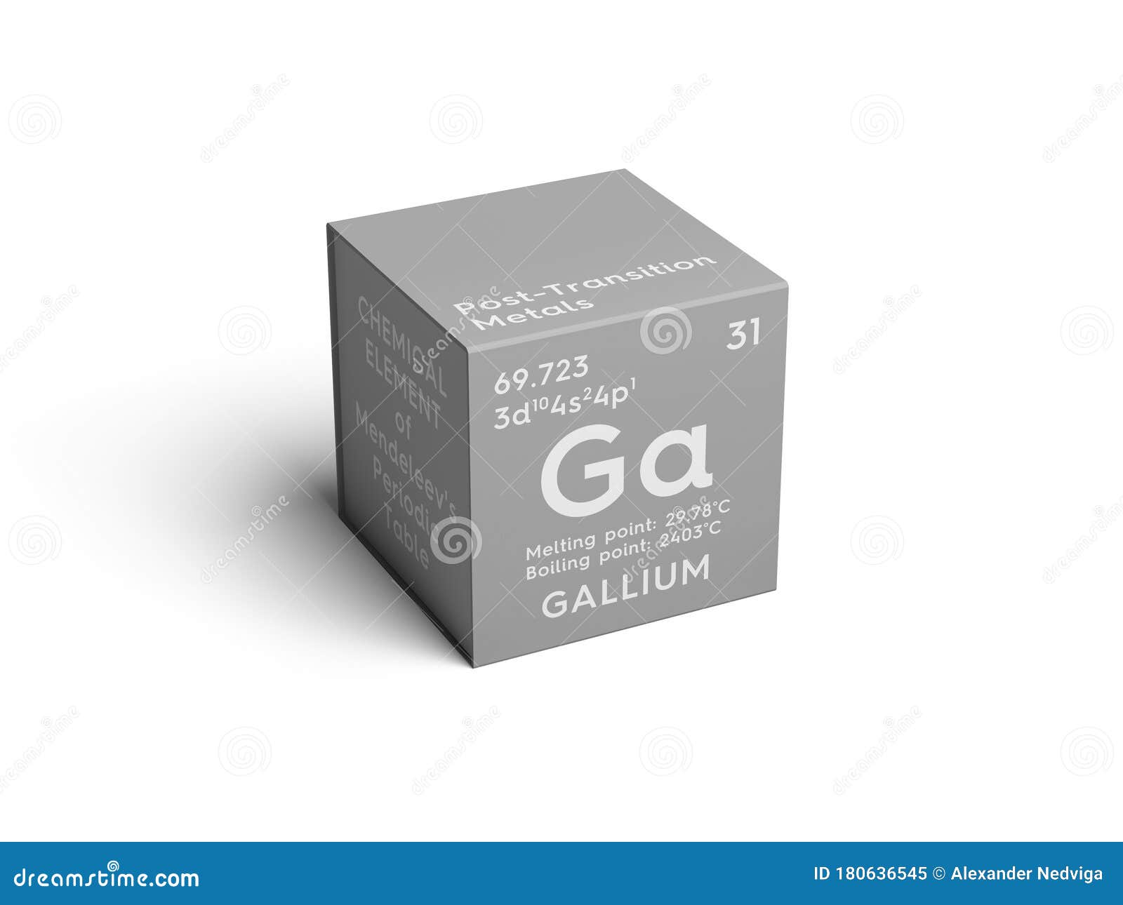 Gallium. Post-transition Metals. Chemical Element of Mendeleev S ...
