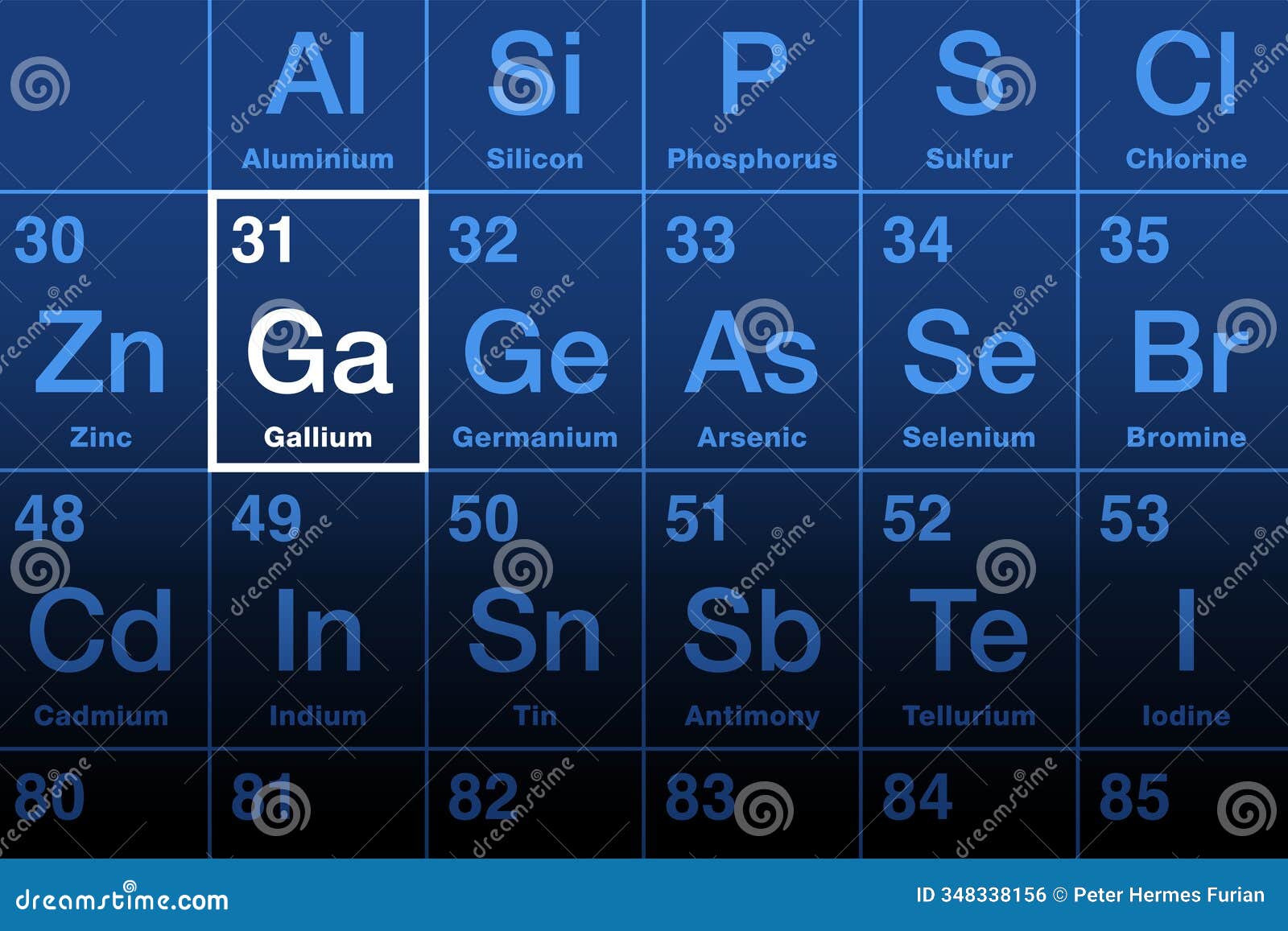 Gallium Symbol Hexagon Frame Stock Photography | CartoonDealer.com ...