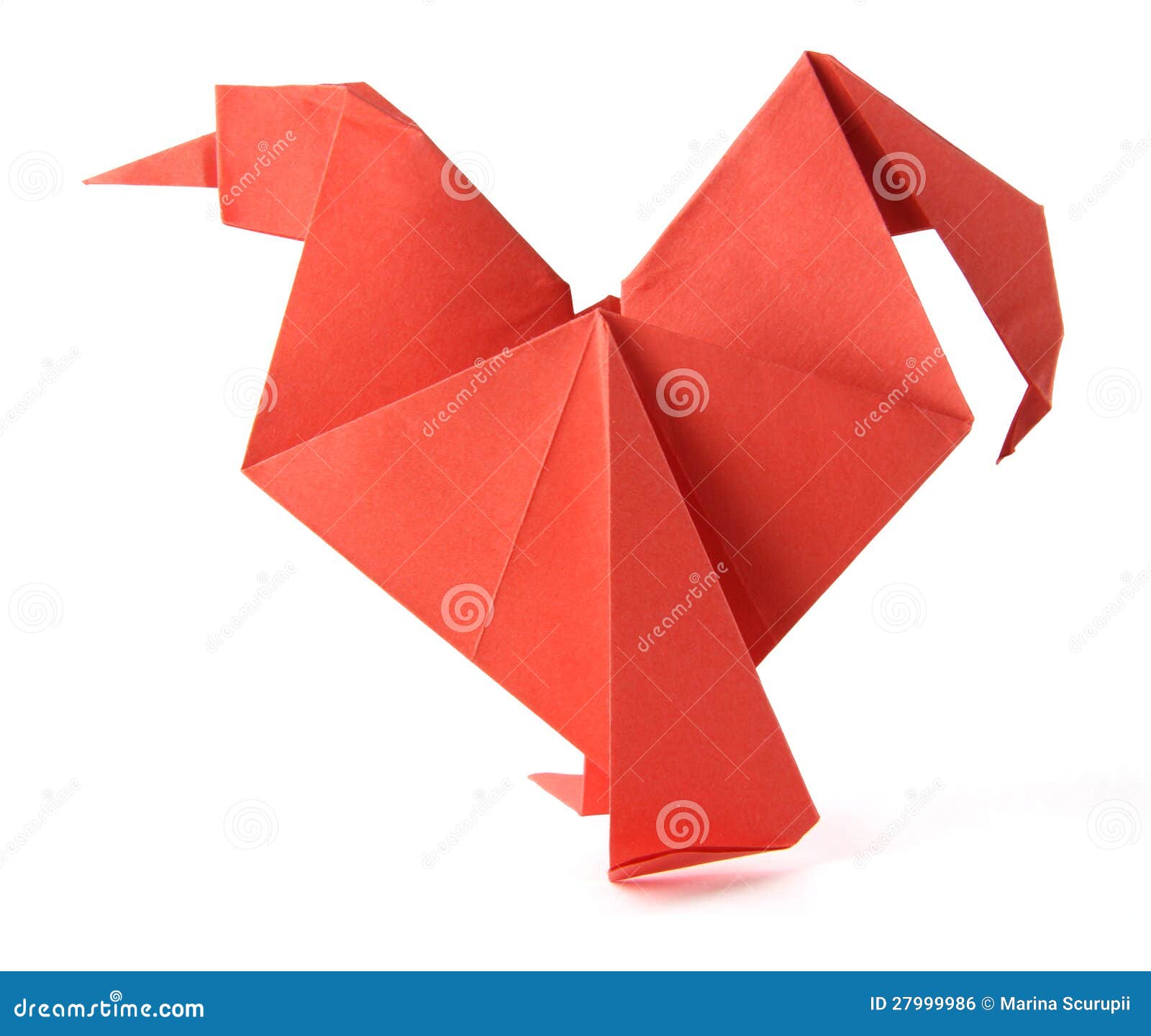 Gallo De Origami Fotos de stock - Fotos libres de regalías de Dreamstime