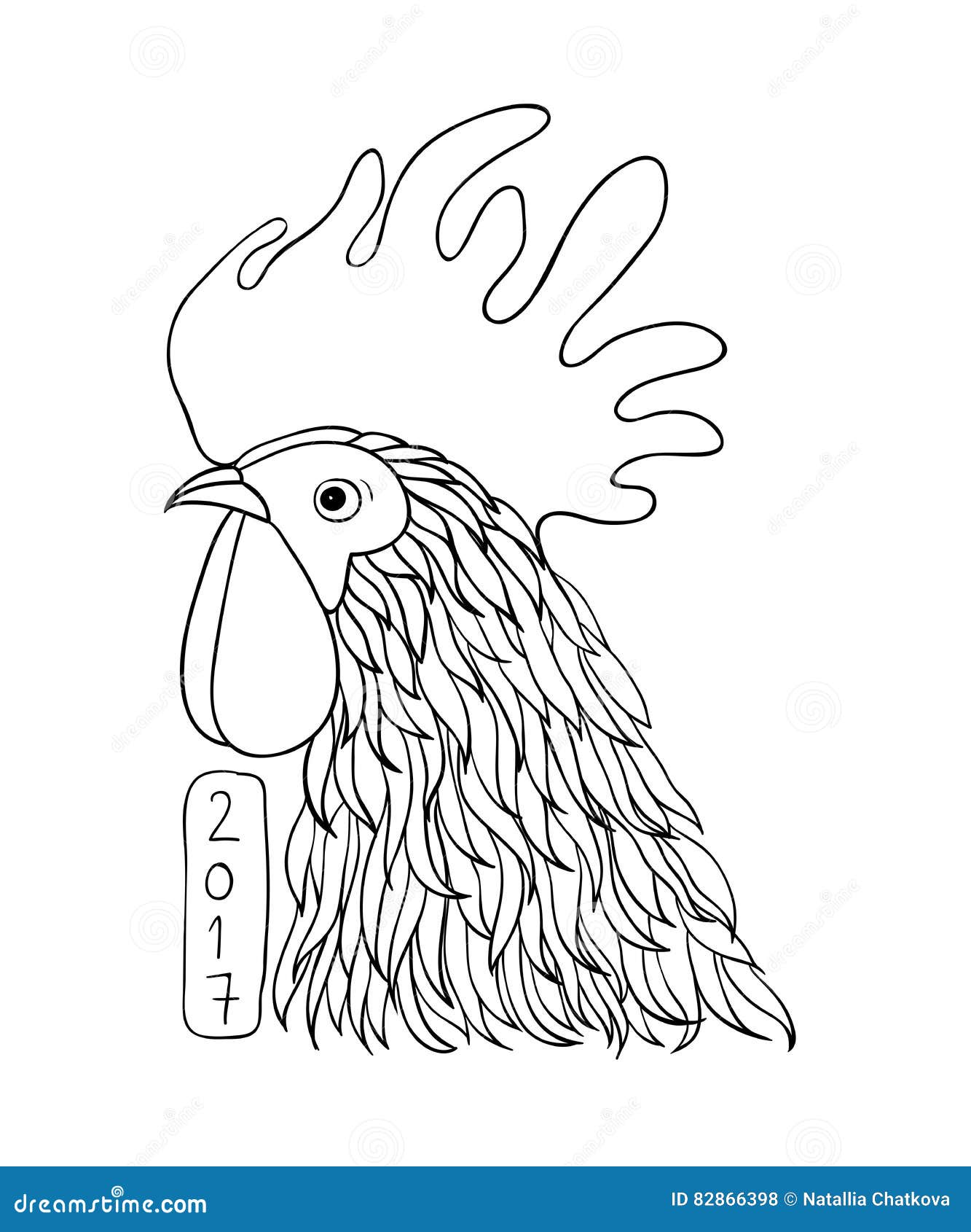Gallo en estilo gráfico ilustración del vector. Ilustración de nuevo ...