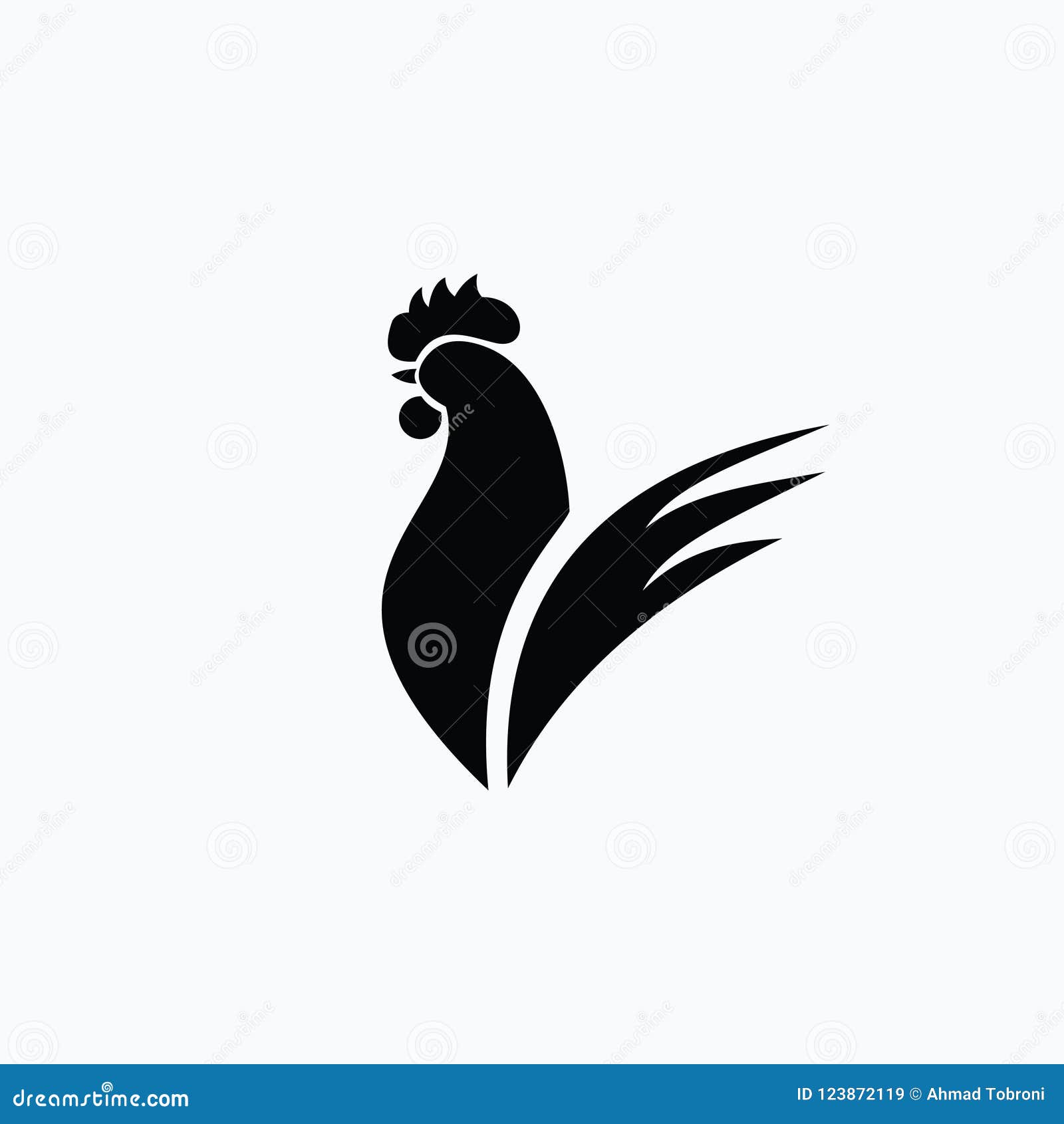 Gallo Logo Vector Template ilustración del vector. Ilustración de ...