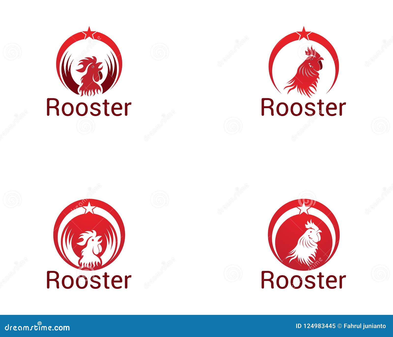 Gallo Logo Vector Template ilustración del vector. Ilustración de ...