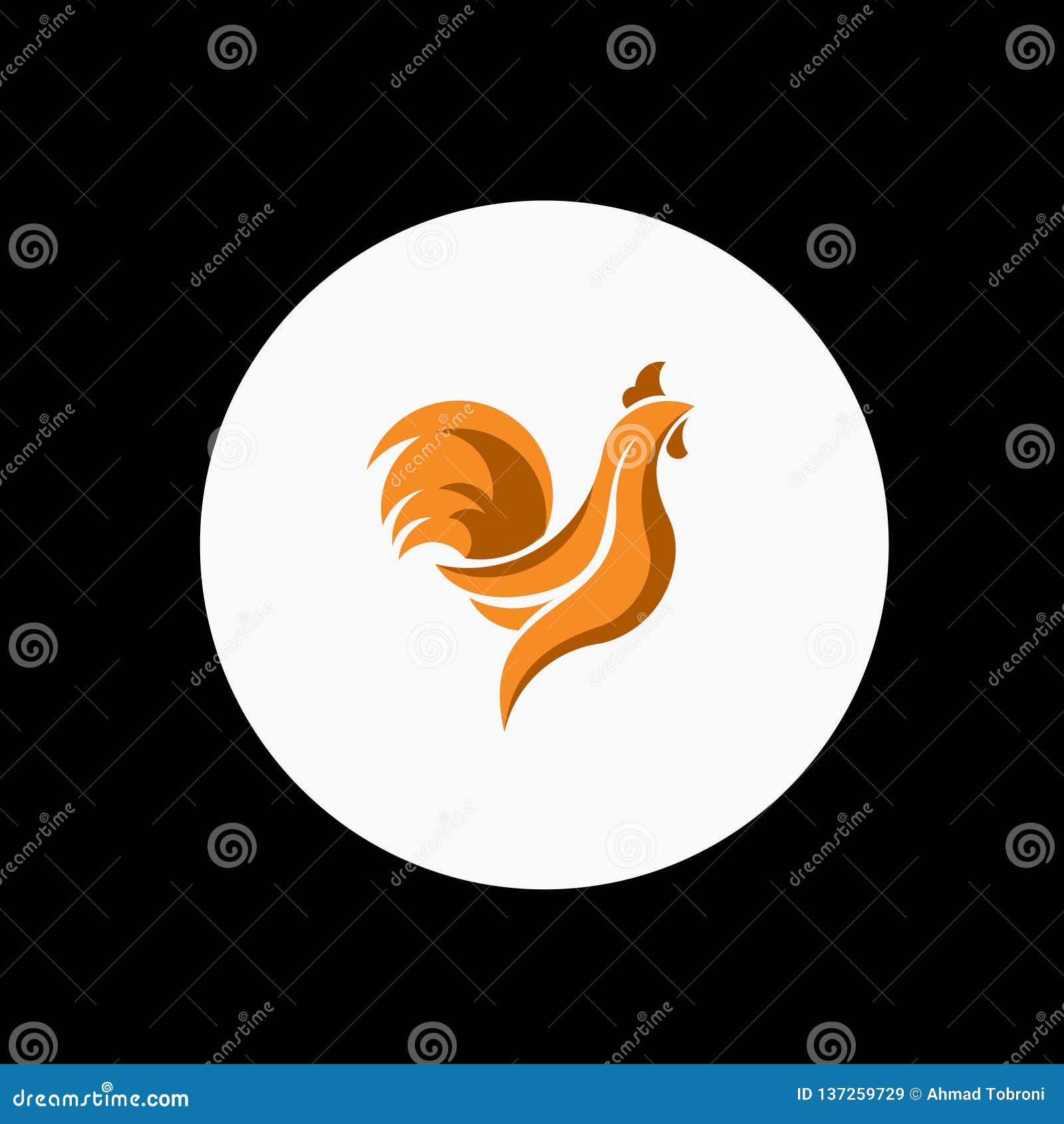 Gallo Logo Vector Template Design Illustration Ilustración del Vector ...