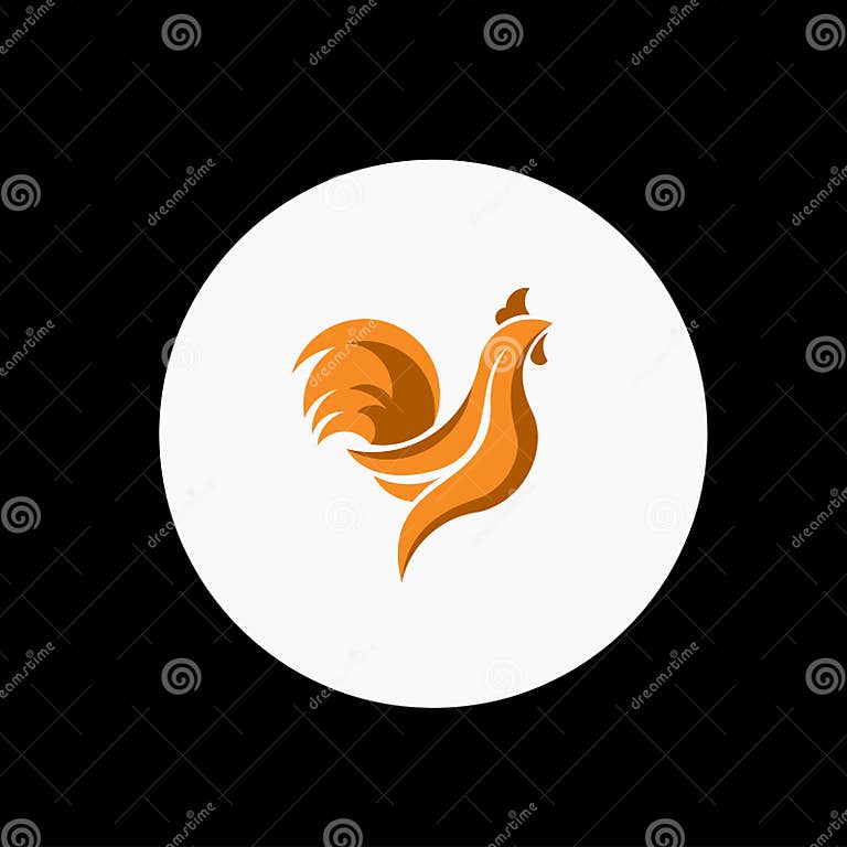 Gallo Logo Vector Template Design Illustration Ilustración del Vector ...