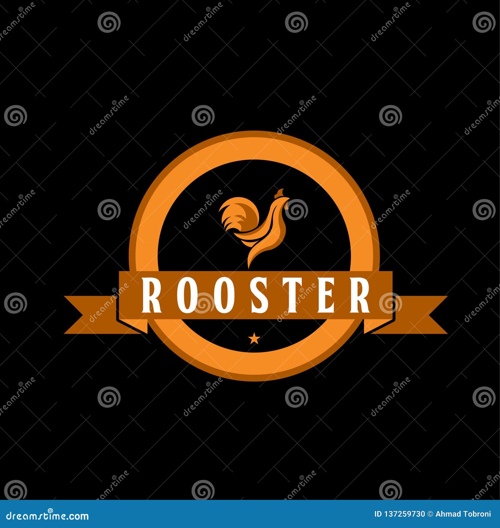 Gallo Logo Vector Template Design Illustration Ilustración del Vector ...