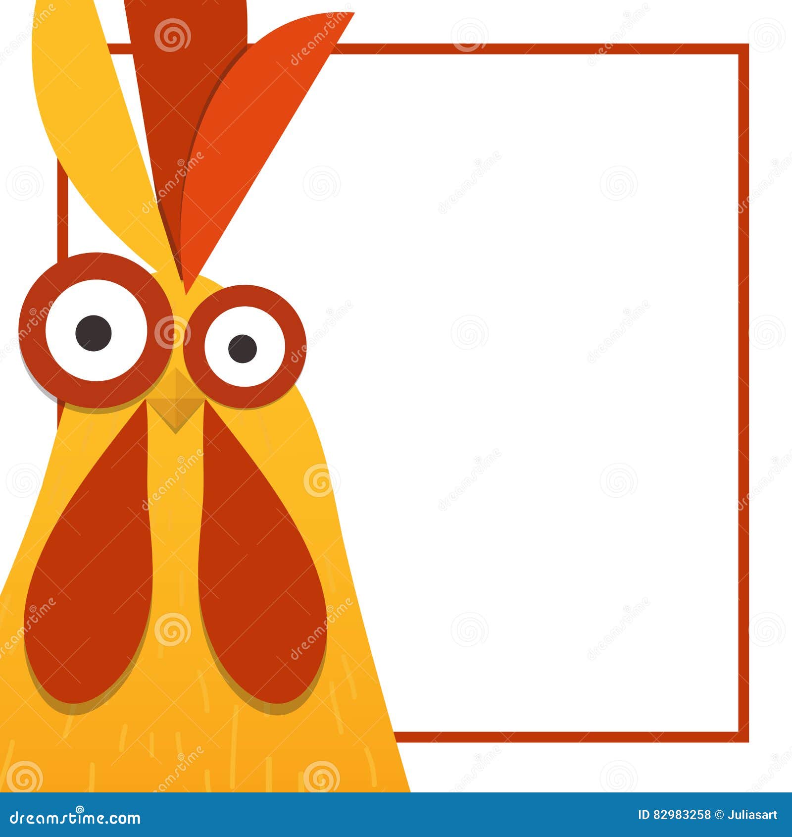 Gallo Rosso, Un Simbolo Di 2017 Anni Illustrazione Vettoriale ...