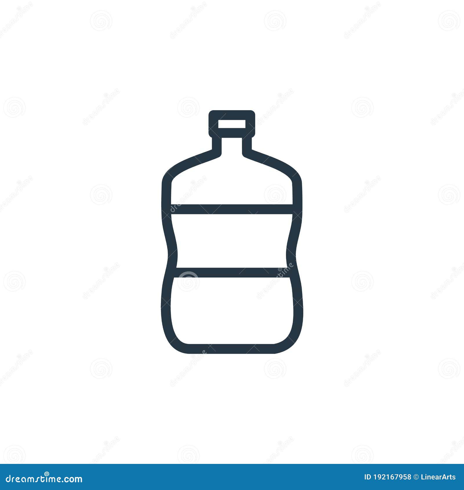 Gallon Icon Vector from Kitchen Concept. Thin Line Illustration of ...