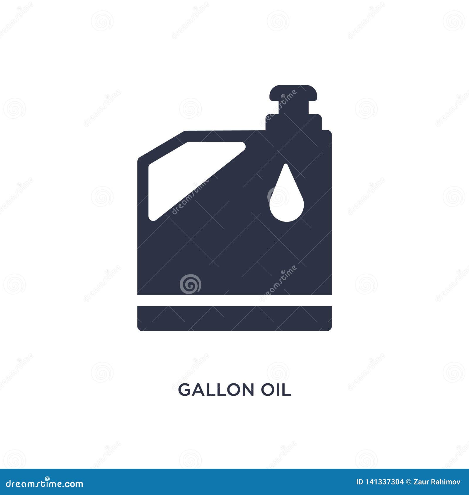 Gallon Oil Icon on White Background. Simple Element Illustration from Tools Concept Stock Vector ...