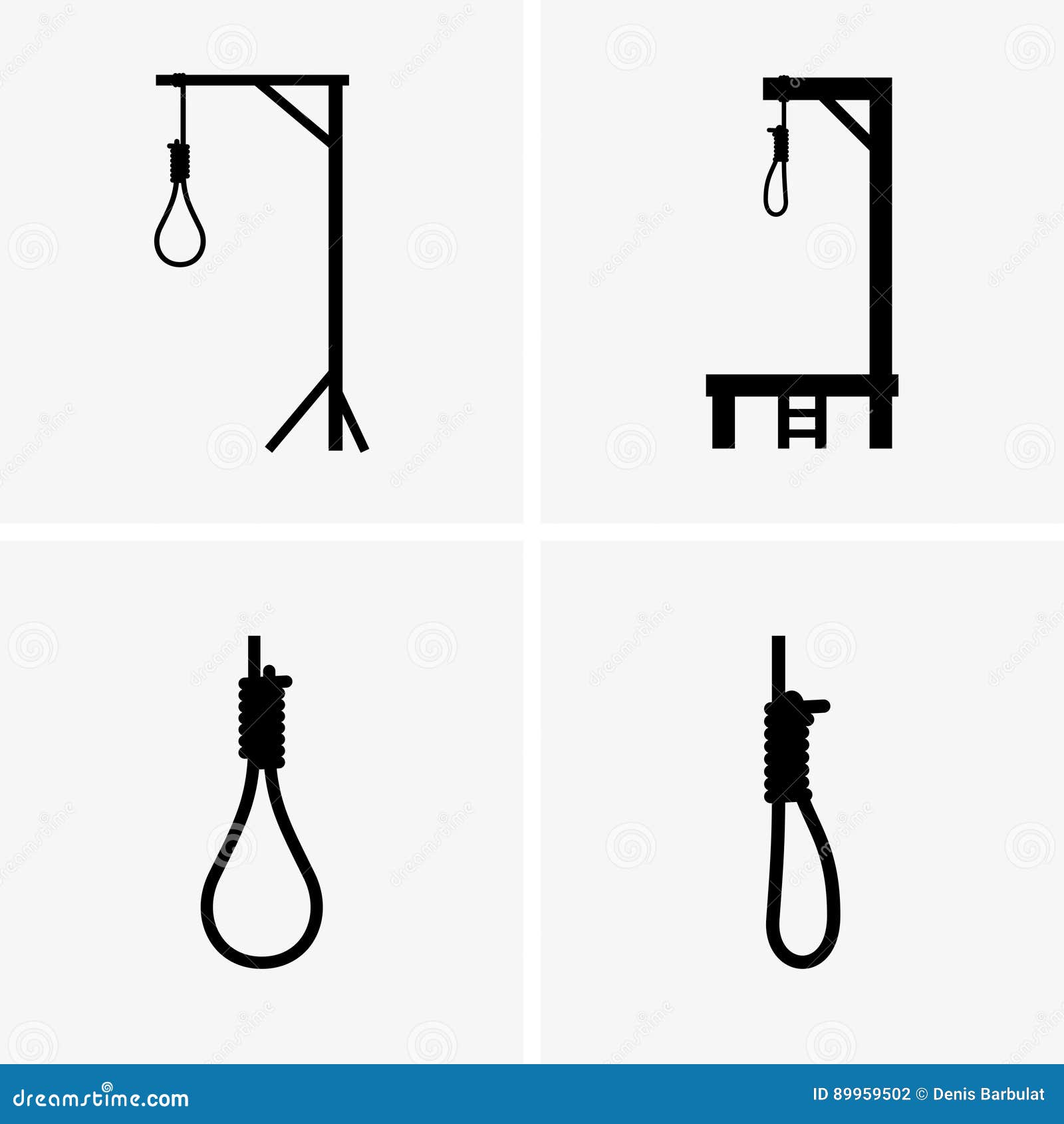 Gallows stock vector. Illustration of fatality, graphic - 89959502