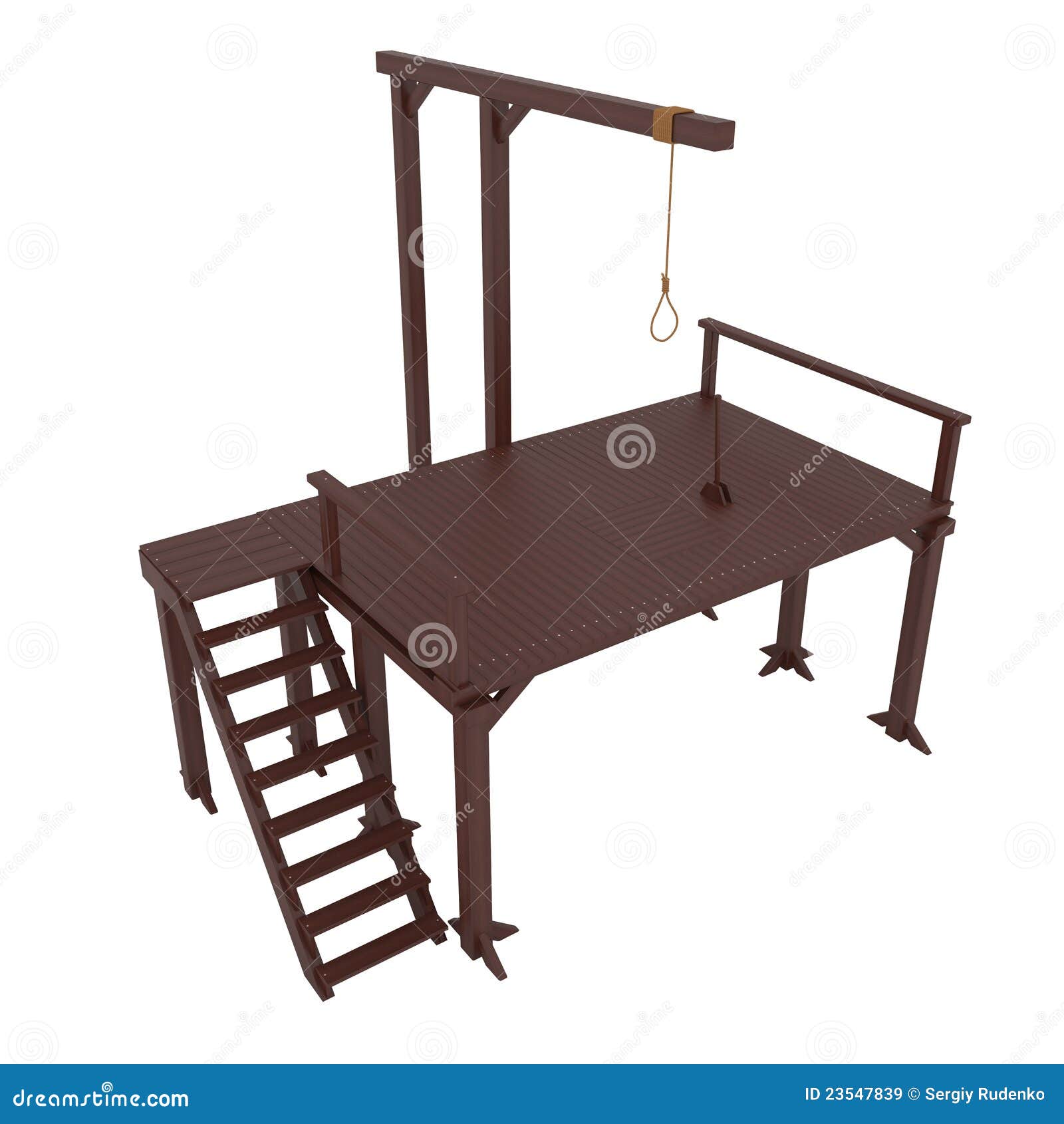 Brown Gallows Rope Loop Hanging Icon Isolated On White Background. Rope ...