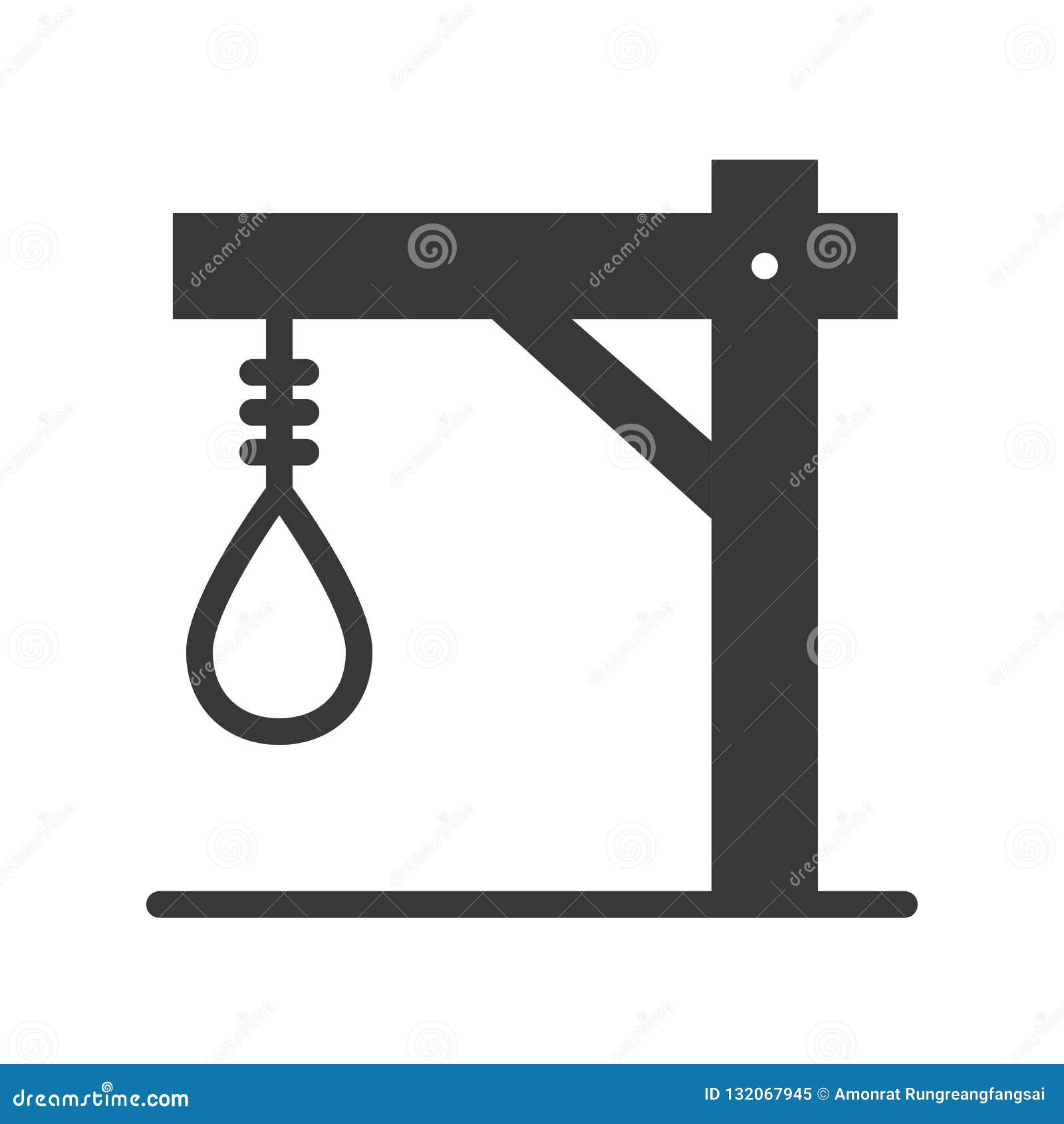 Gallows Vector Icon, Halloween Related, Glyph Design Stock Vector ...