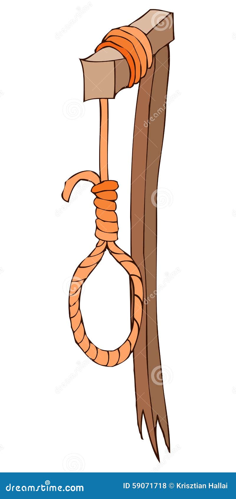 Gallows Vector Illustration. Stock Vector - Illustration of fastening ...