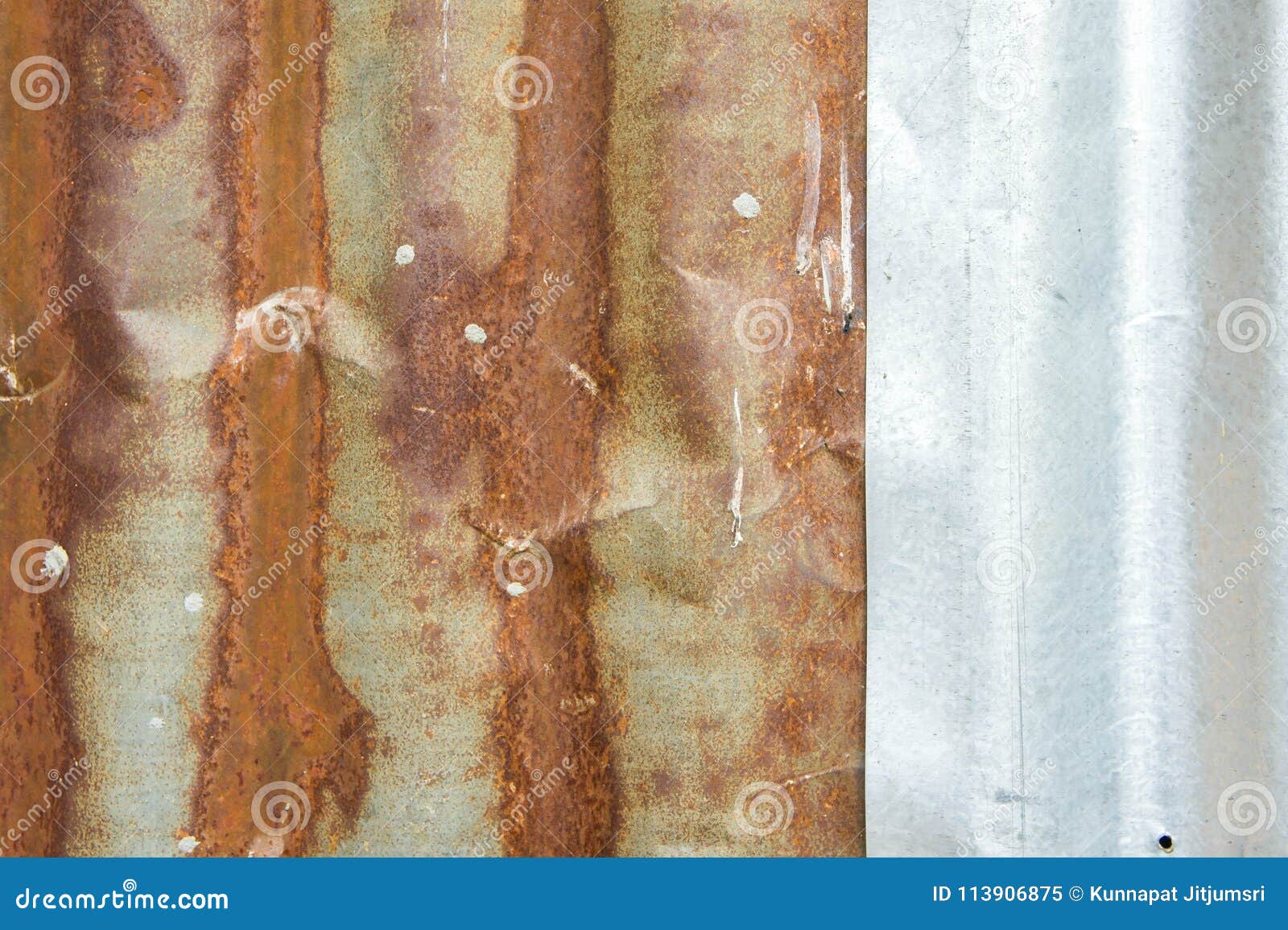 Galvanized Corrugated , Rusty Texture , Rust on Zinc Background Stock ...