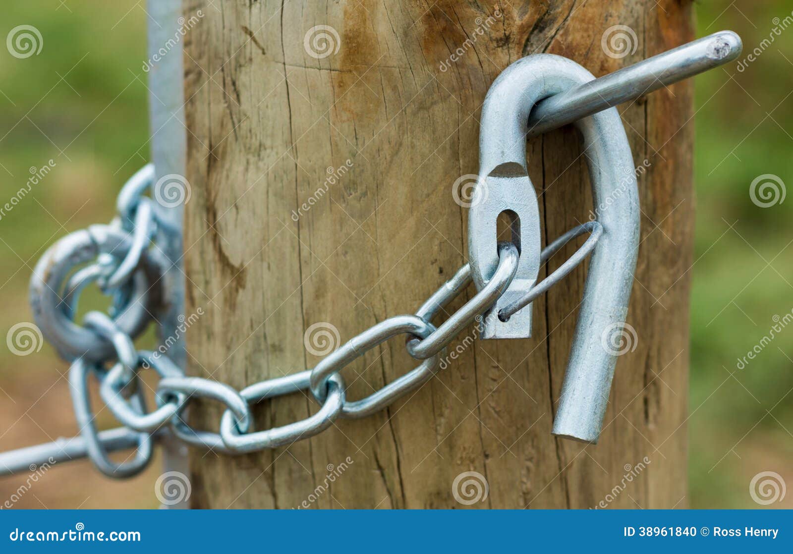 Galvanized Gate Hook stock photo. Image of agricultural - 38961840