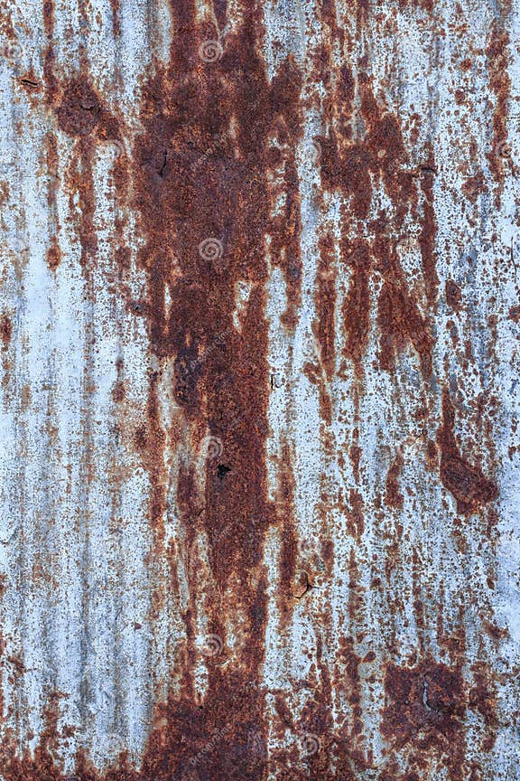 Galvanized iron with stain stock photo. Image of surface - 43791952