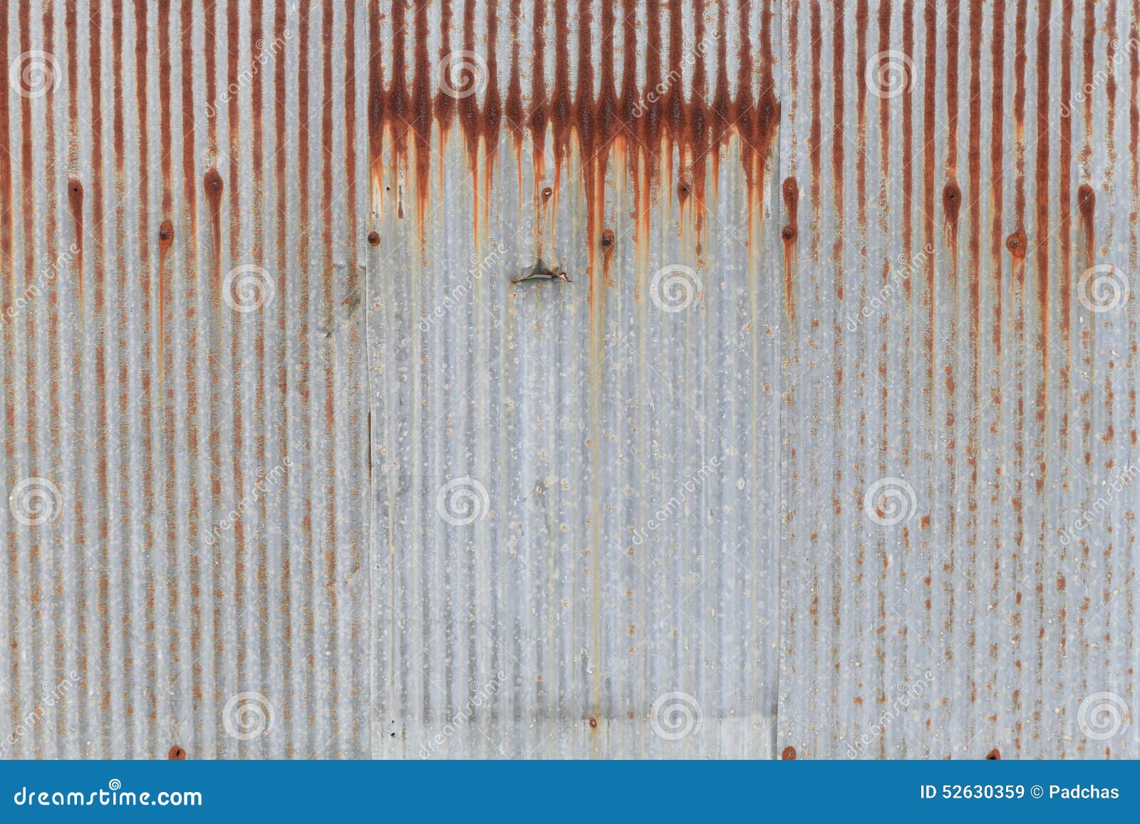 Galvanized Iron Steel Plates with Rust Stock Image - Image of rivet ...
