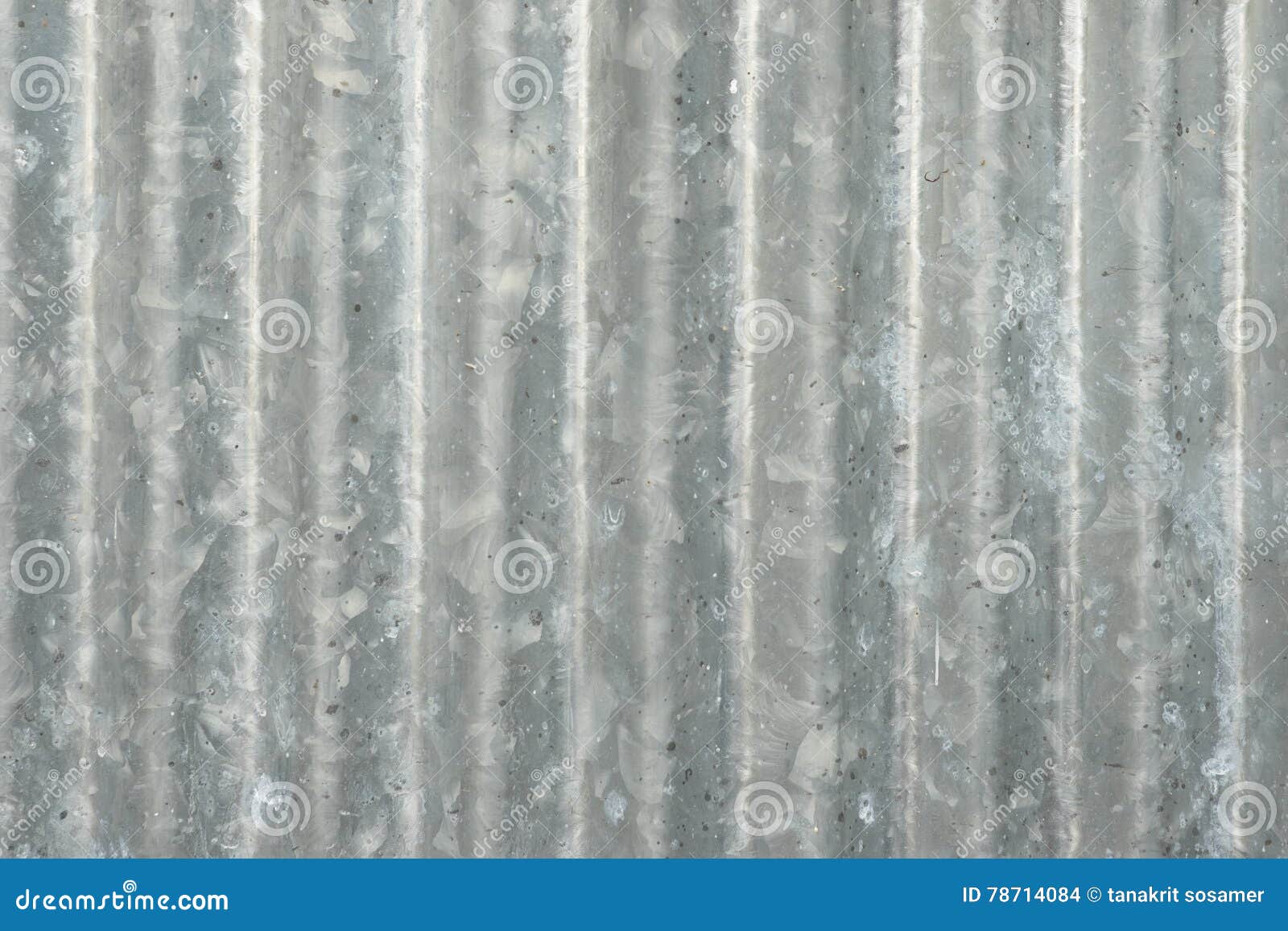 Galvanized iron wall stock photo. Image of iron, texture - 78714084