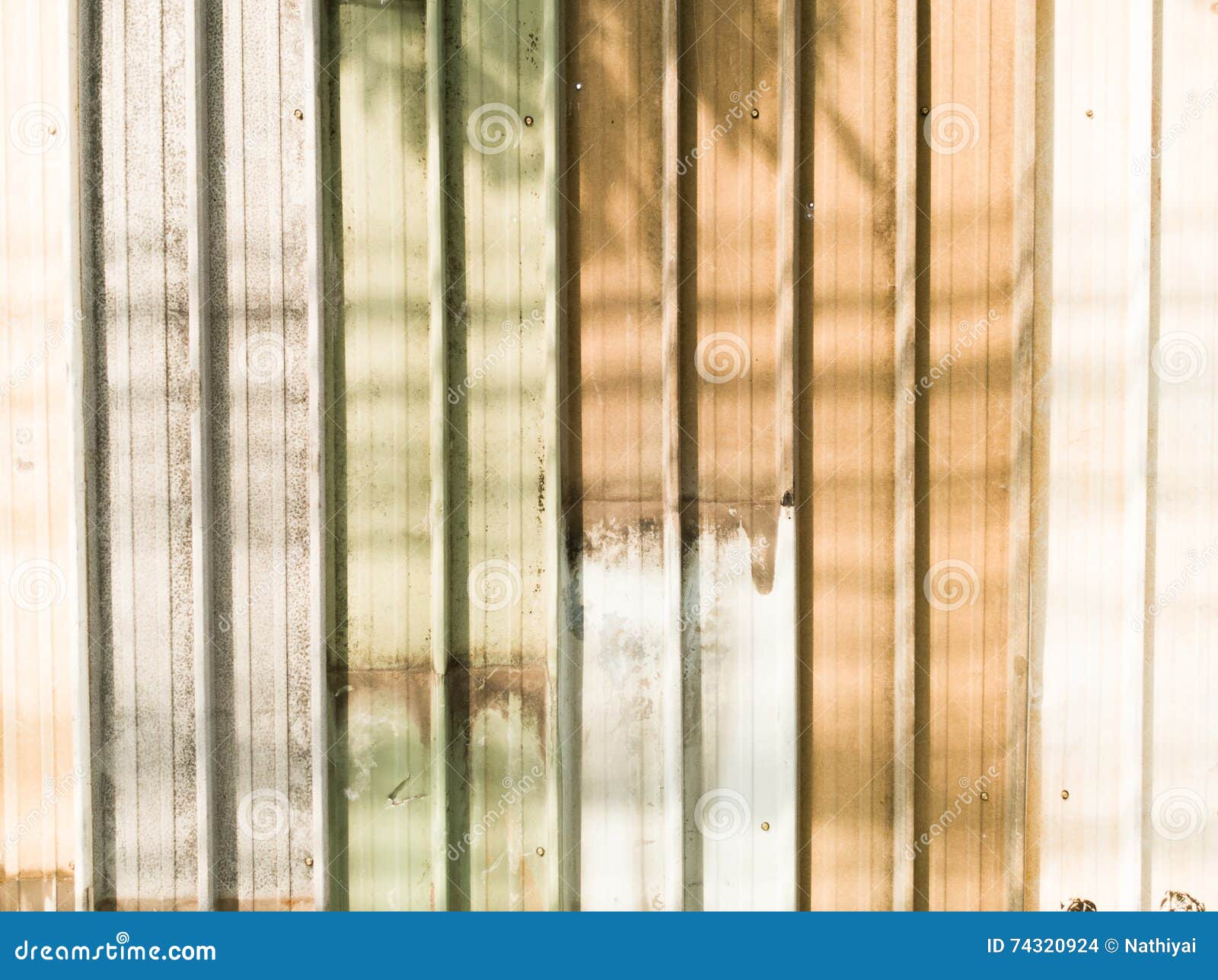 Galvanized Iron Wall Texture Stock Photo - Image of striped, iron: 74320924