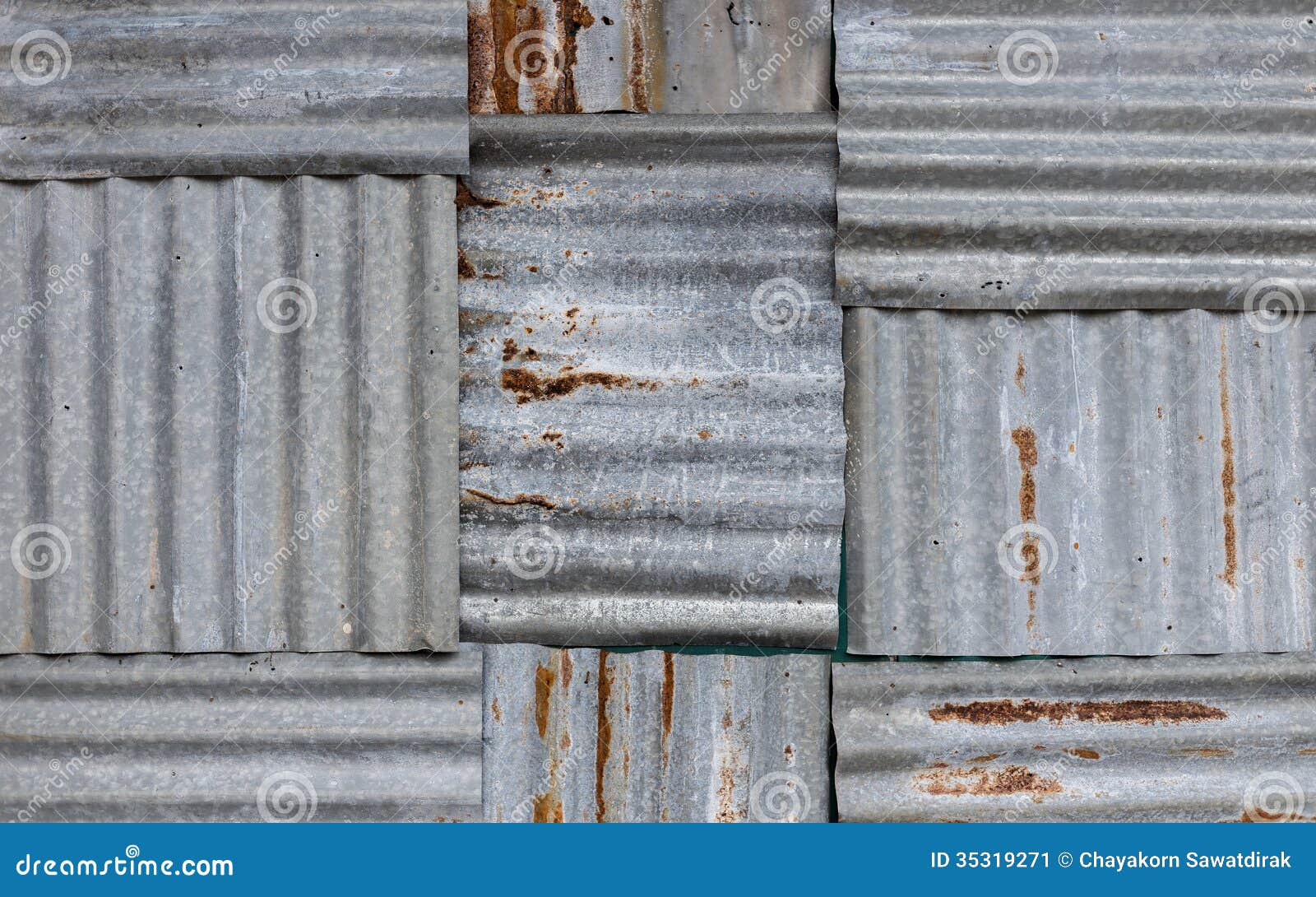 Galvanized iron wall stock image. Image of street, adapt - 35319271