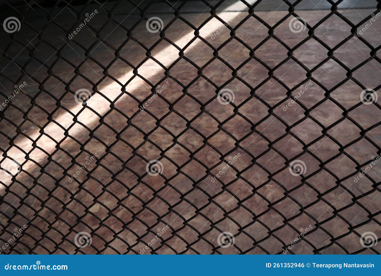 Galvanized Metal Fence with Light Beam Background. Stock Photo - Image ...