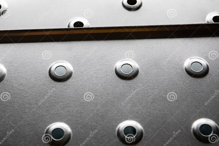 Galvanized Metal Plate Surface with Holes. Industrial Constructions ...