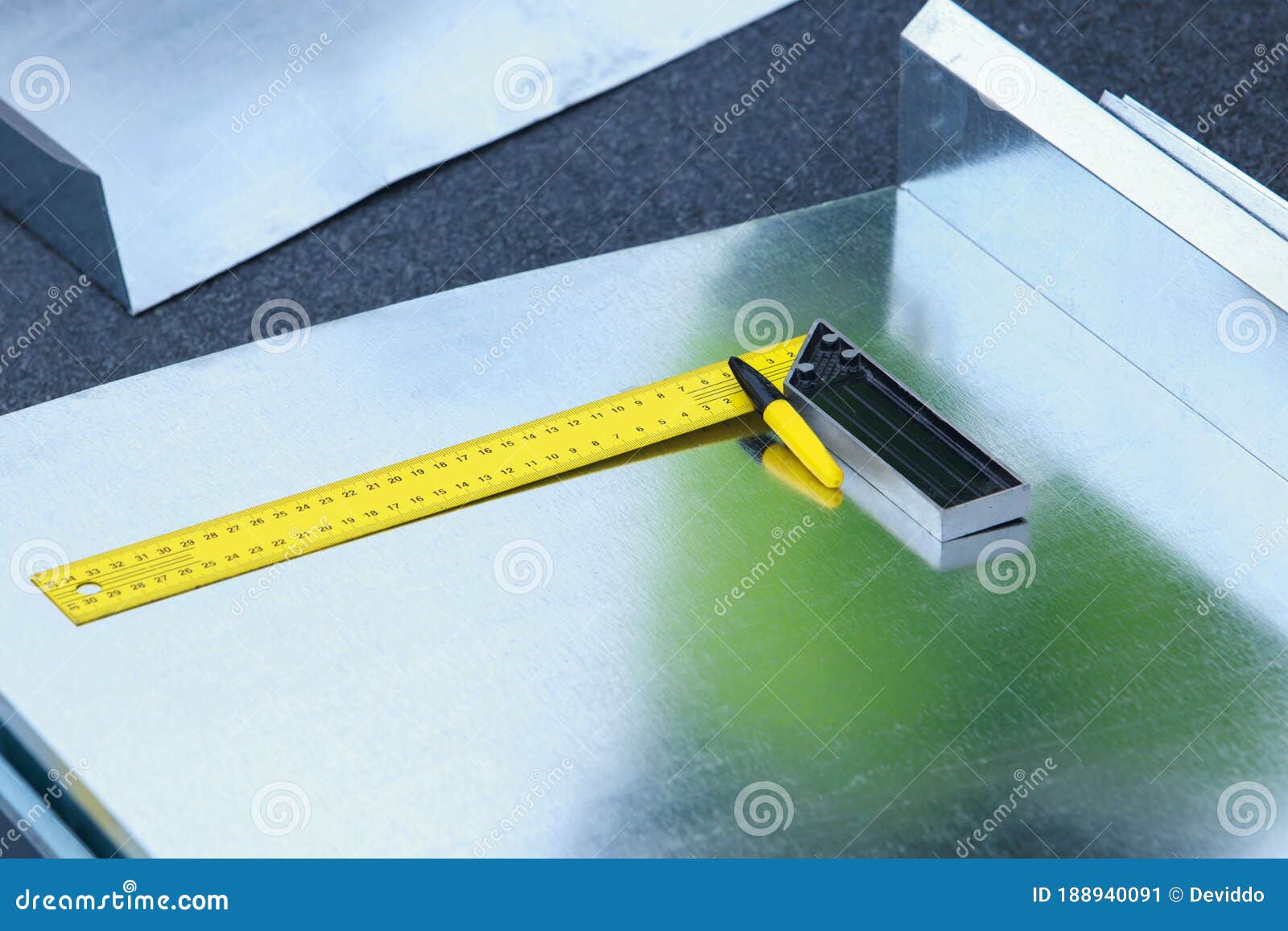 Galvanized metal sheet stock image. Image of handoperated - 188940091