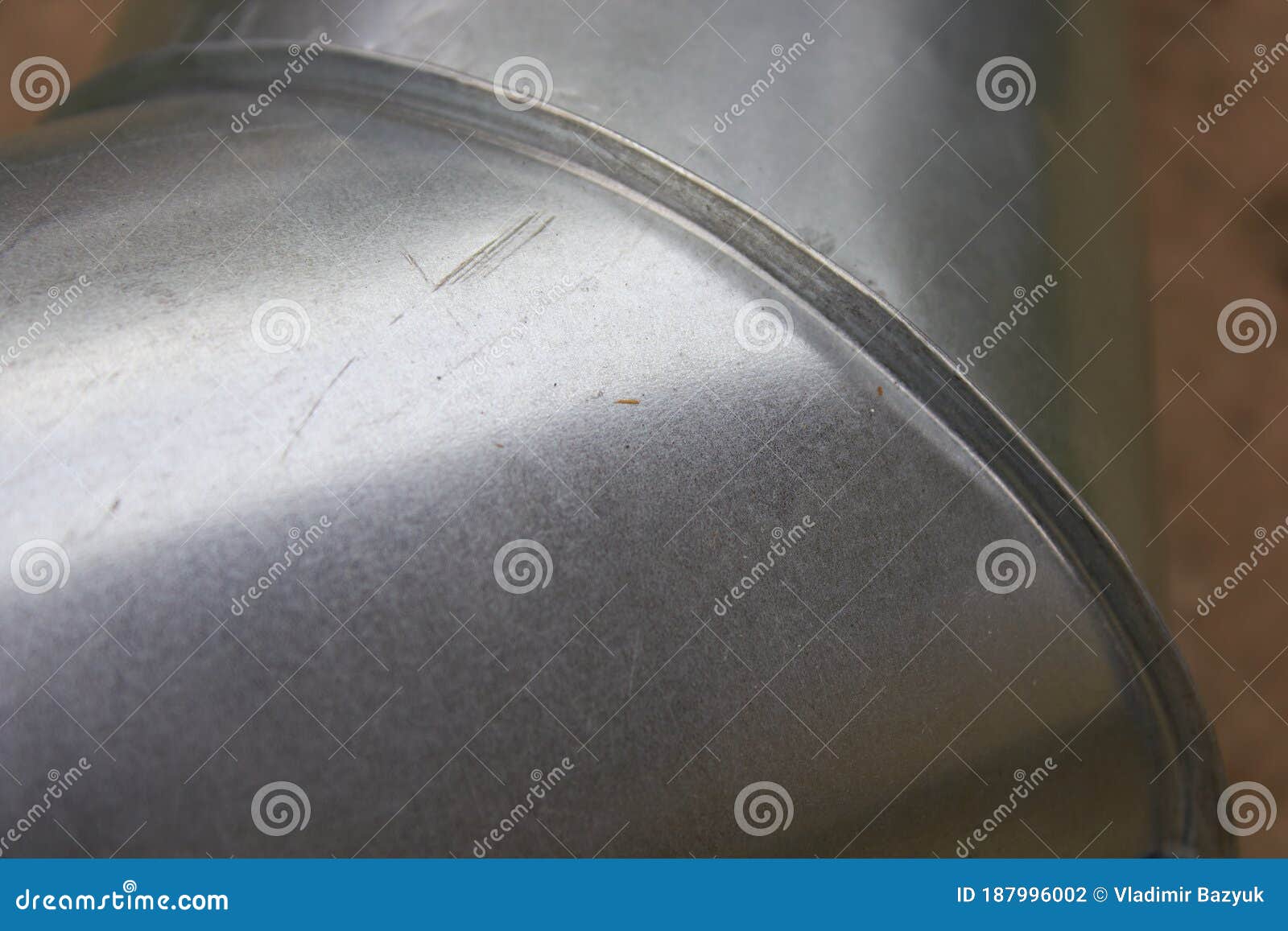 Galvanized Pipe Riveted,close Up of a Galvanized Sheet Connection in a ...