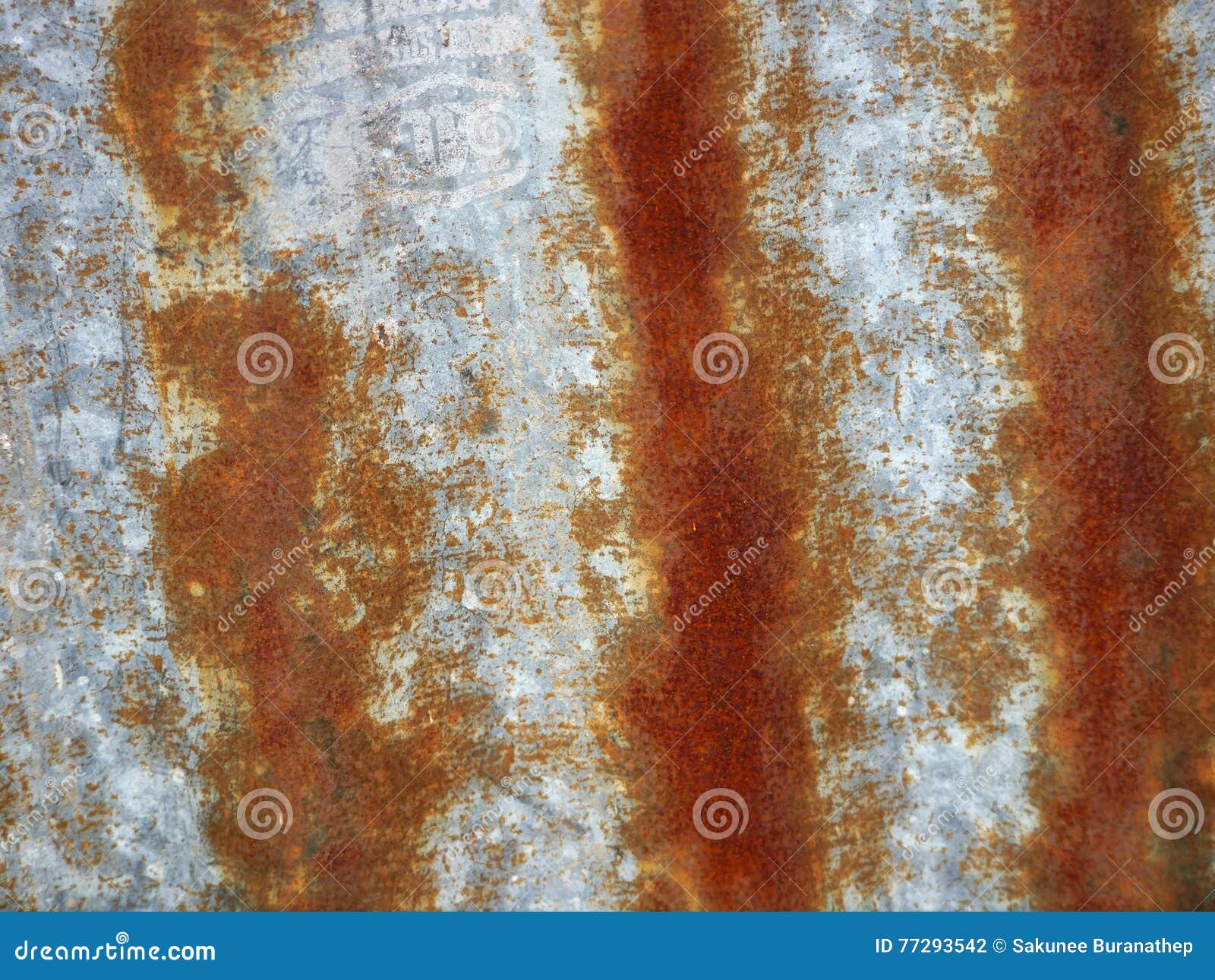 Galvanized sheet stock photo. Image of rust, frame, vertical - 77293542