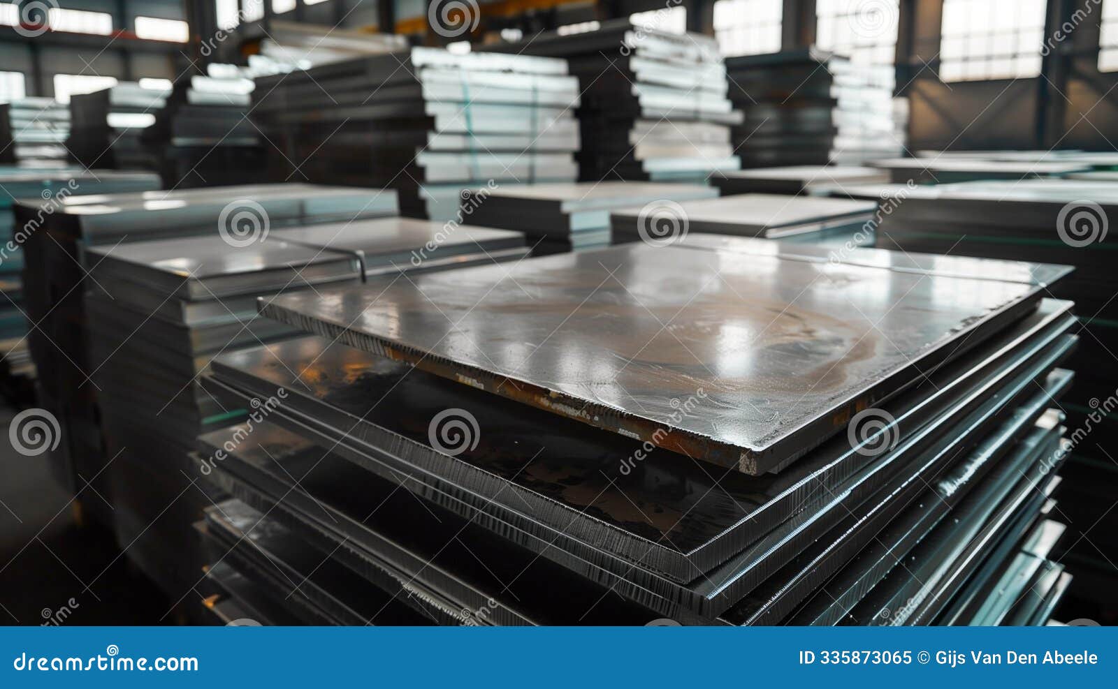 Sheet Steel Roll Wrapped With Packing Tape. Metal Rolling Production ...