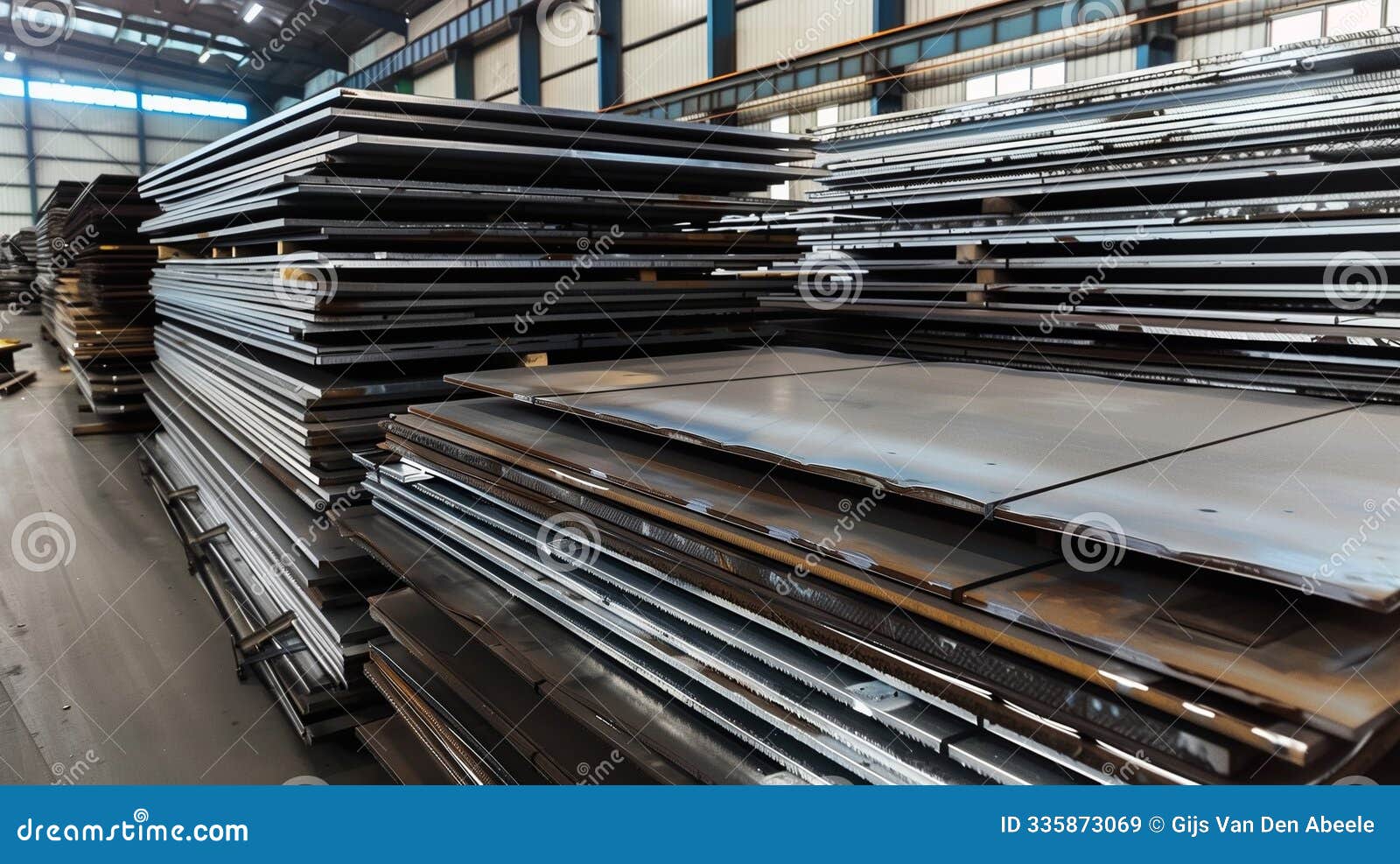 Sheet Steel Roll Wrapped With Packing Tape. Metal Rolling Production ...