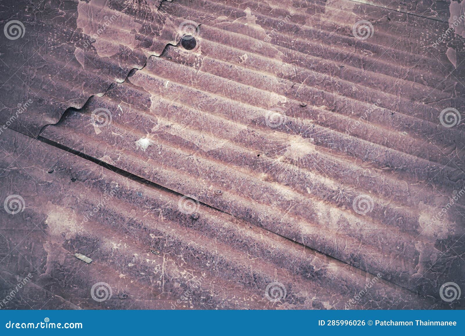 Galvanized Sheet Texture with Rusty Orange Color, Old Zinc, Image for ...
