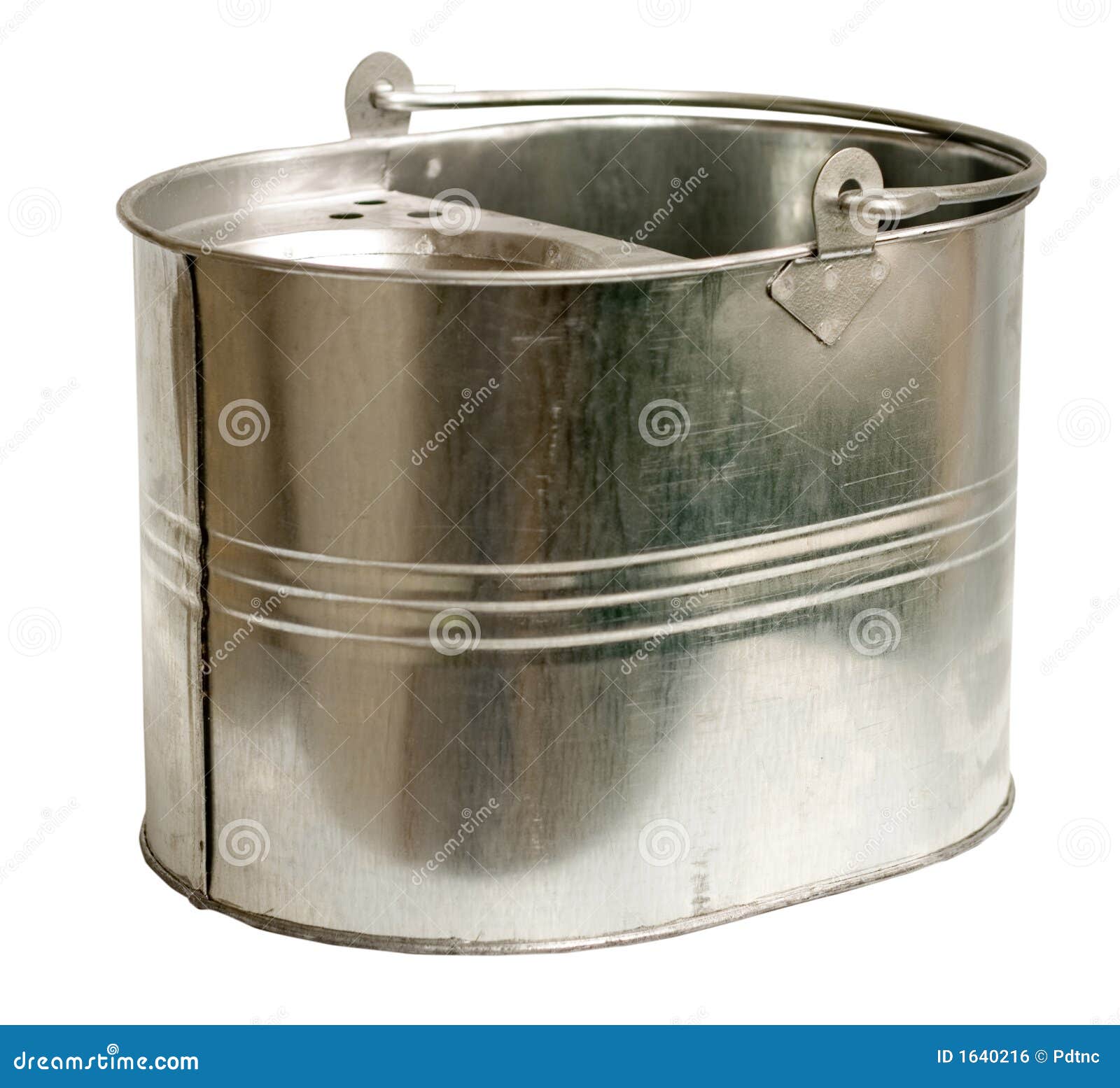 Galvanized Steel Bucket (Inc Clipping Path) Stock Photo - Image of ...